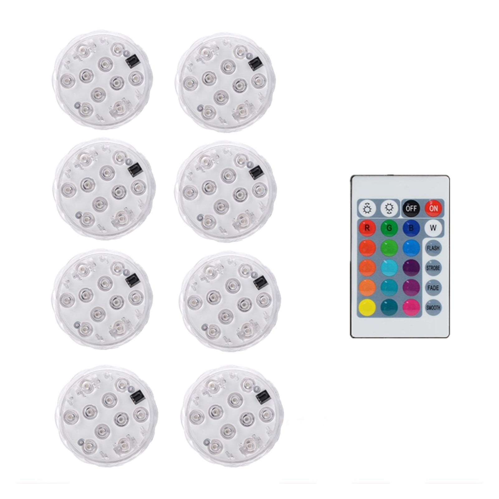 Swimming Pool Lighting 10 Led Remote Controlled RGB Submersible Light ...