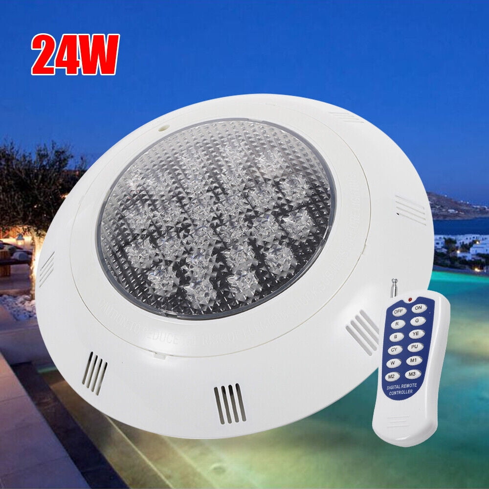 Swimming Pool Lights 12V 24W RGB LED SPA Tub Underwater Lamp Waterproof ...