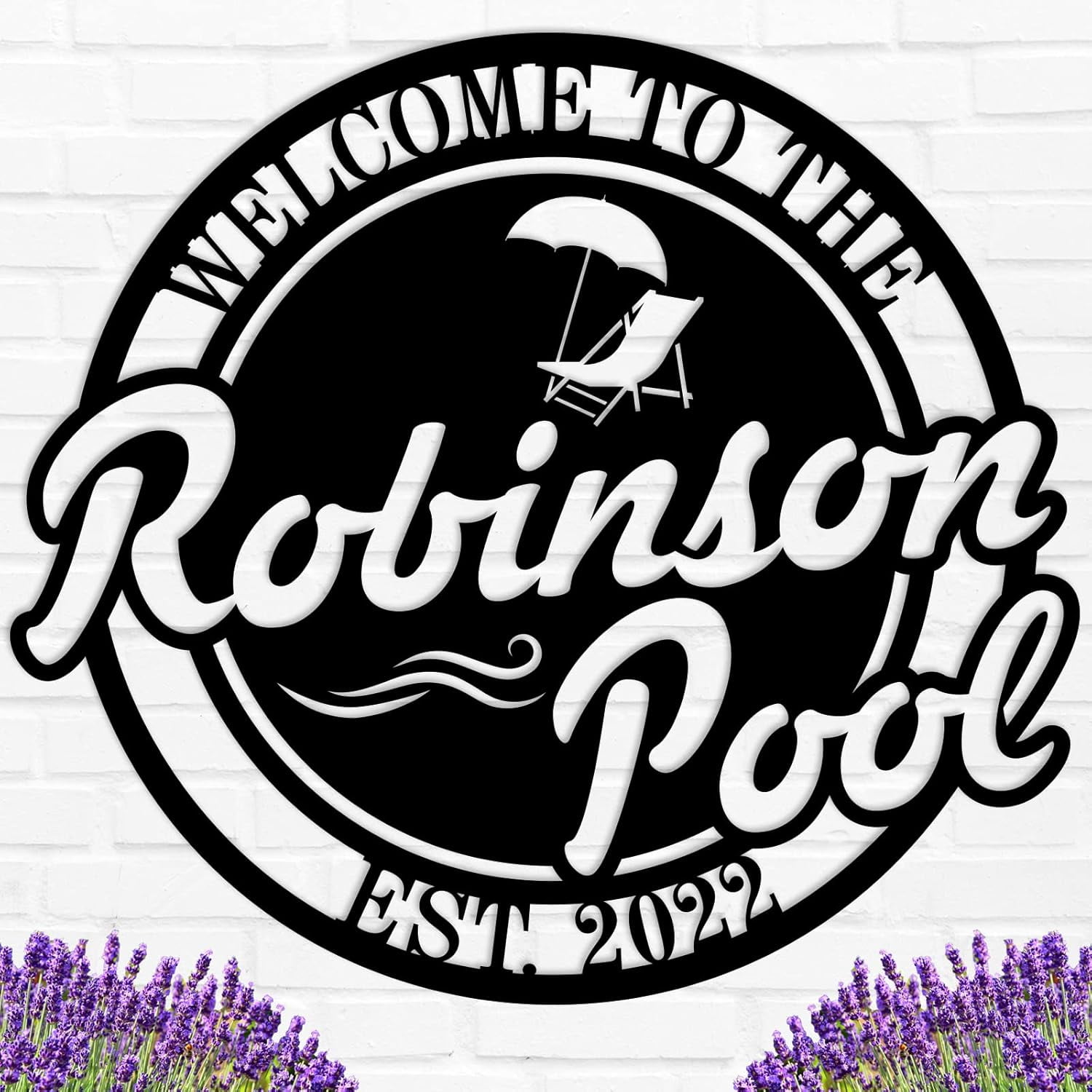 Swimming Pool Metal Sign, Personalized Pool Sign, Pool Metal Sign ...