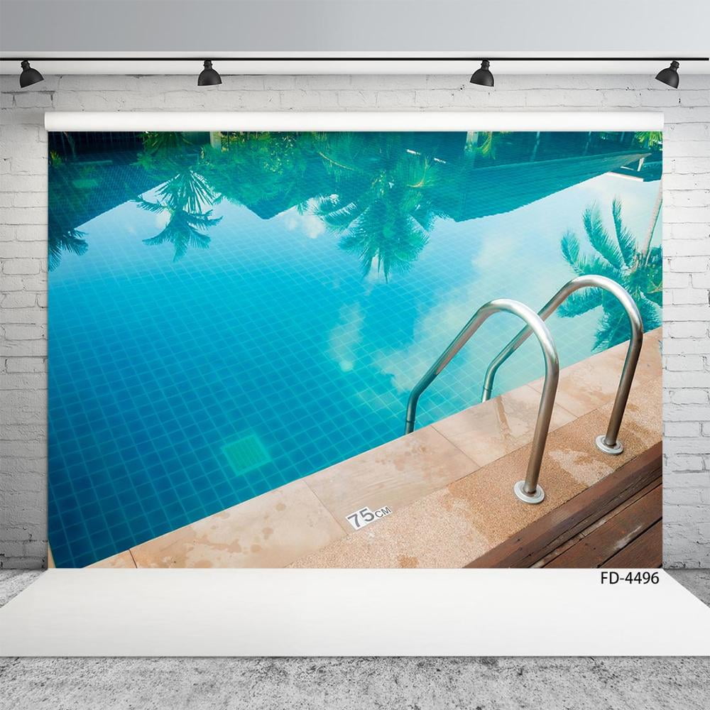 Swimming Pool Photography Backdrop Computer Printed Vinyl Cloth ...
