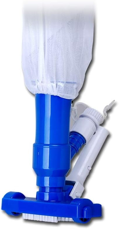 Swimming Pool Pond Mini Jet Vac Vacuum Cleaner w/Wheels Fine Mesh Bag ...