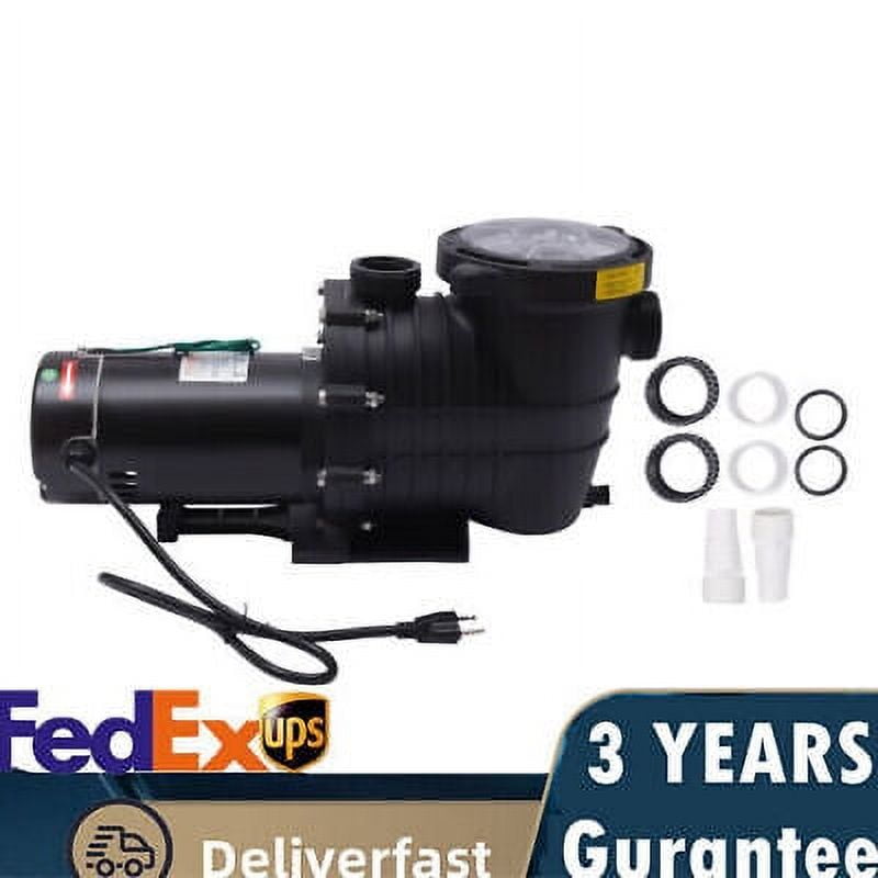 Swimming Pool Pump Motor 2.0HP Filter Pump w/ Strainer In/ Above Ground ...