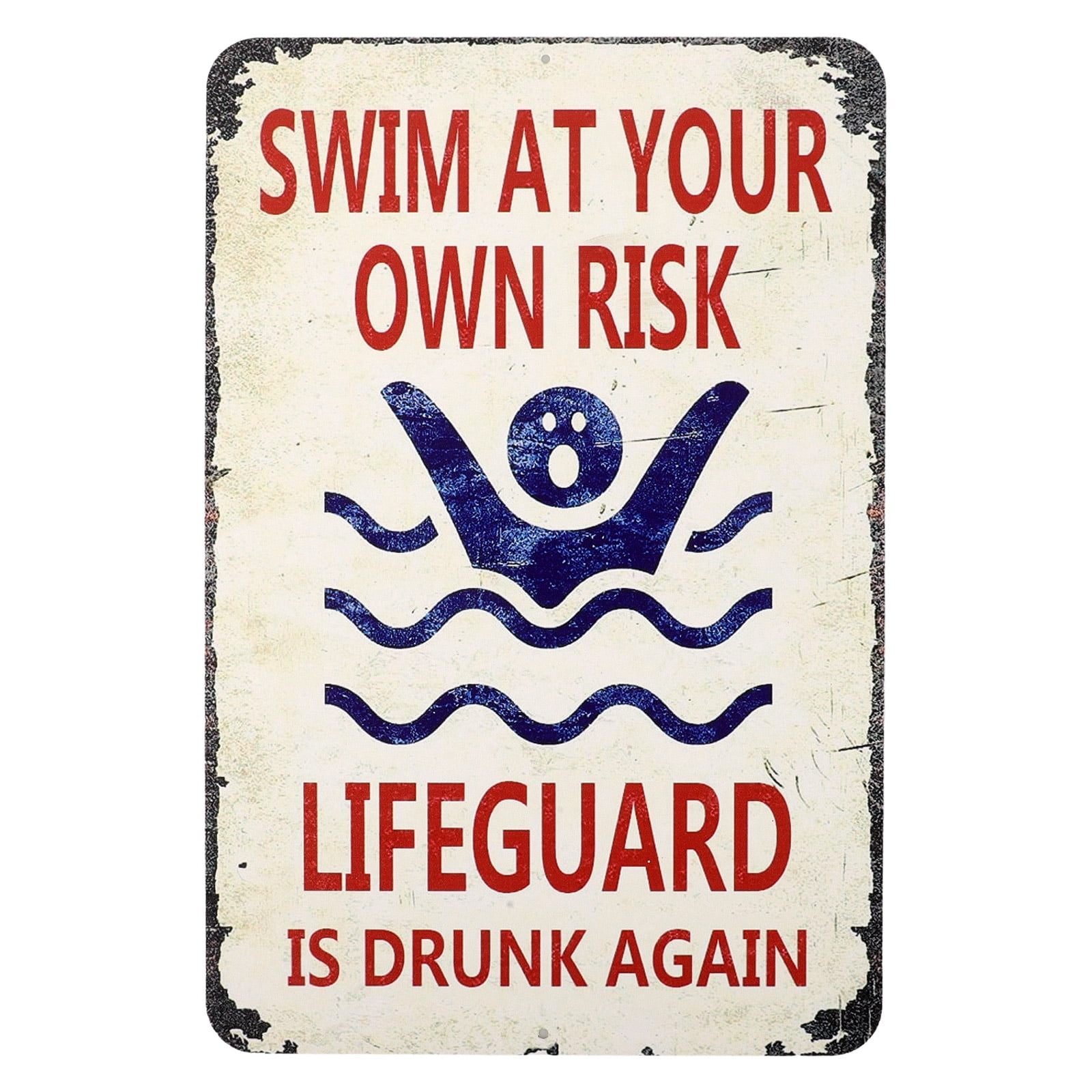 Swimming Pool Rules Sign Metal Pool Sign Wall Decor Pool Rules Sign for ...