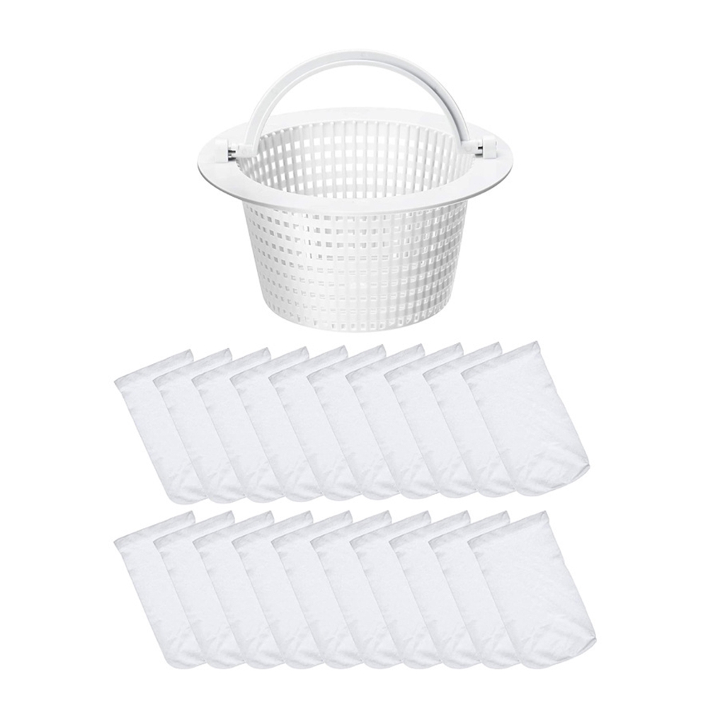 Swimming Pool Skimmer Basket Strainer Basket with Handle for Inground ...