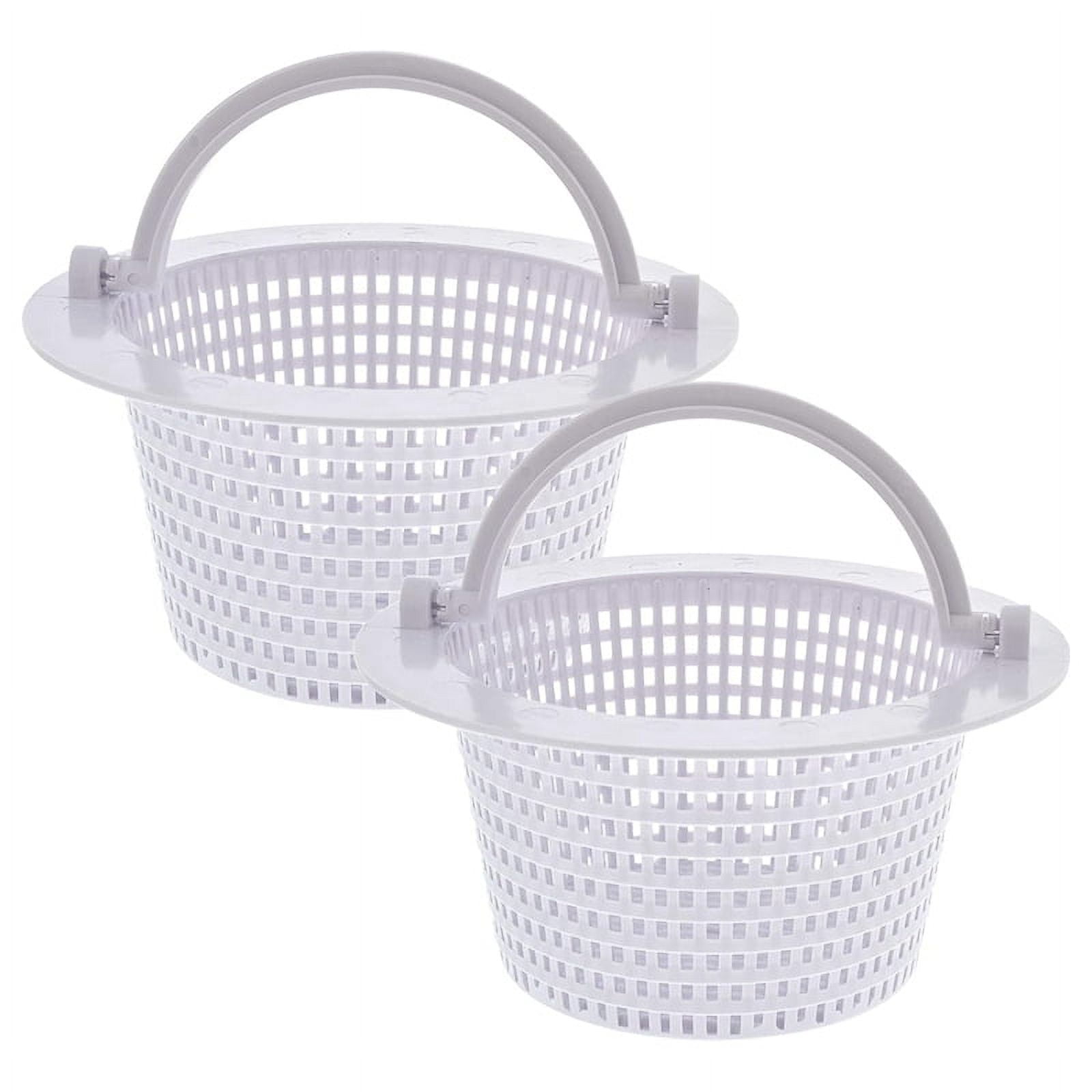2 Pack Above Ground Pool Skimmer Replacement Baskets with Handle ...