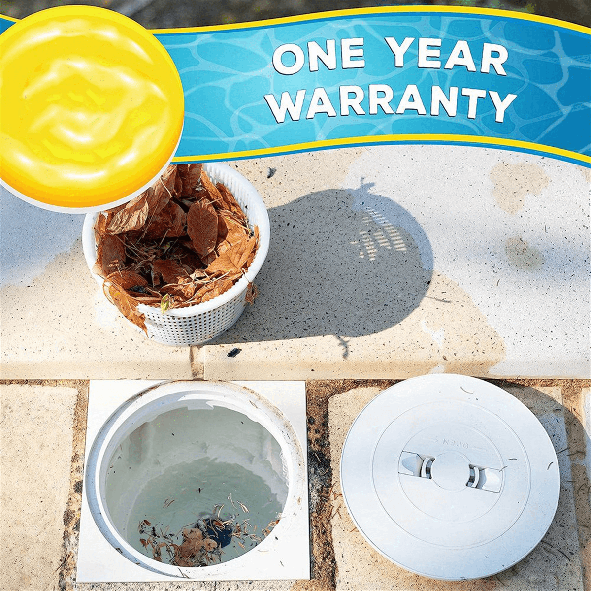 Swimming Pool Skimmer Replacement Basket with Handle, 8 Pack - Above ...