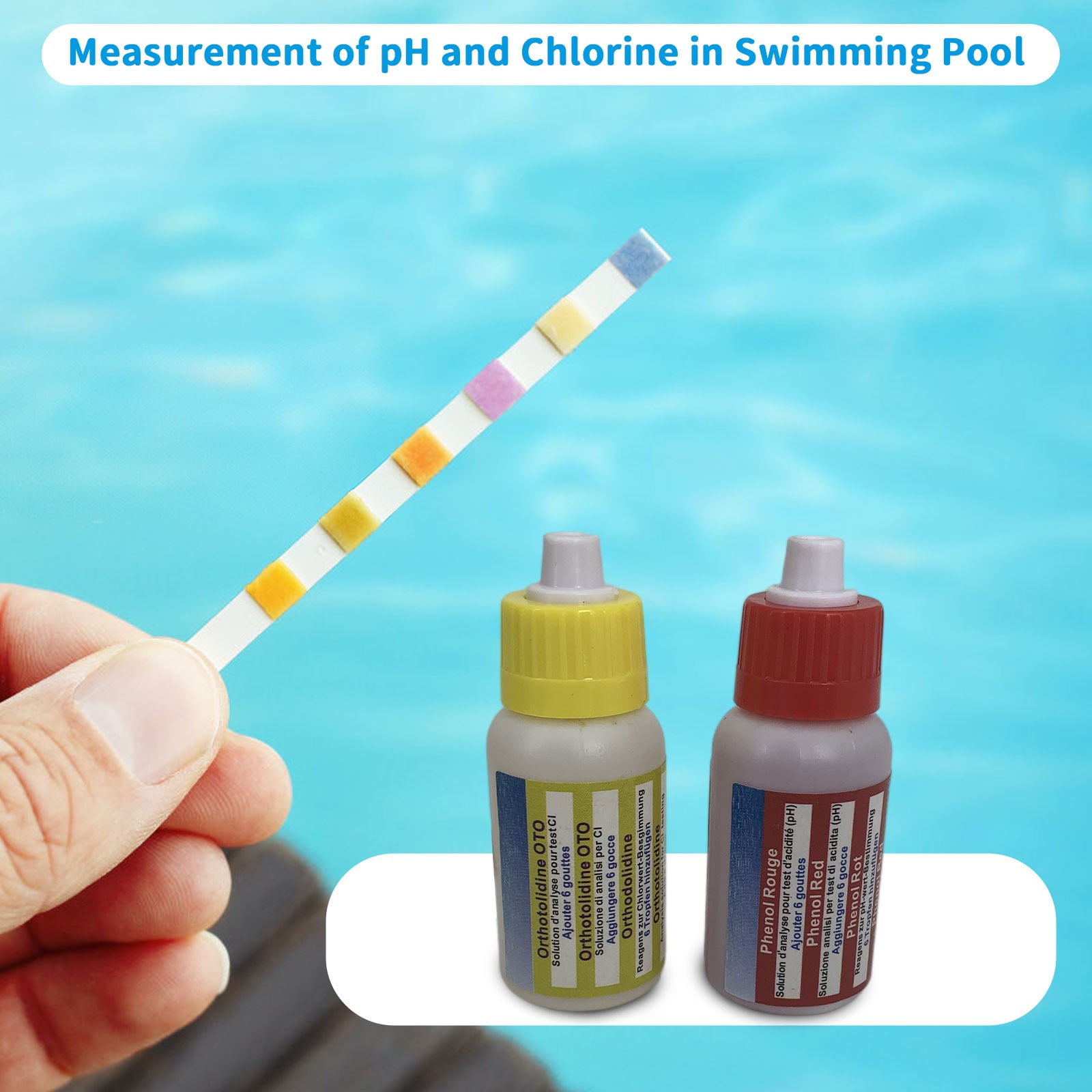 Swimming Pool & Spa Test Kit Refill Solutions, Test Water for pH ...