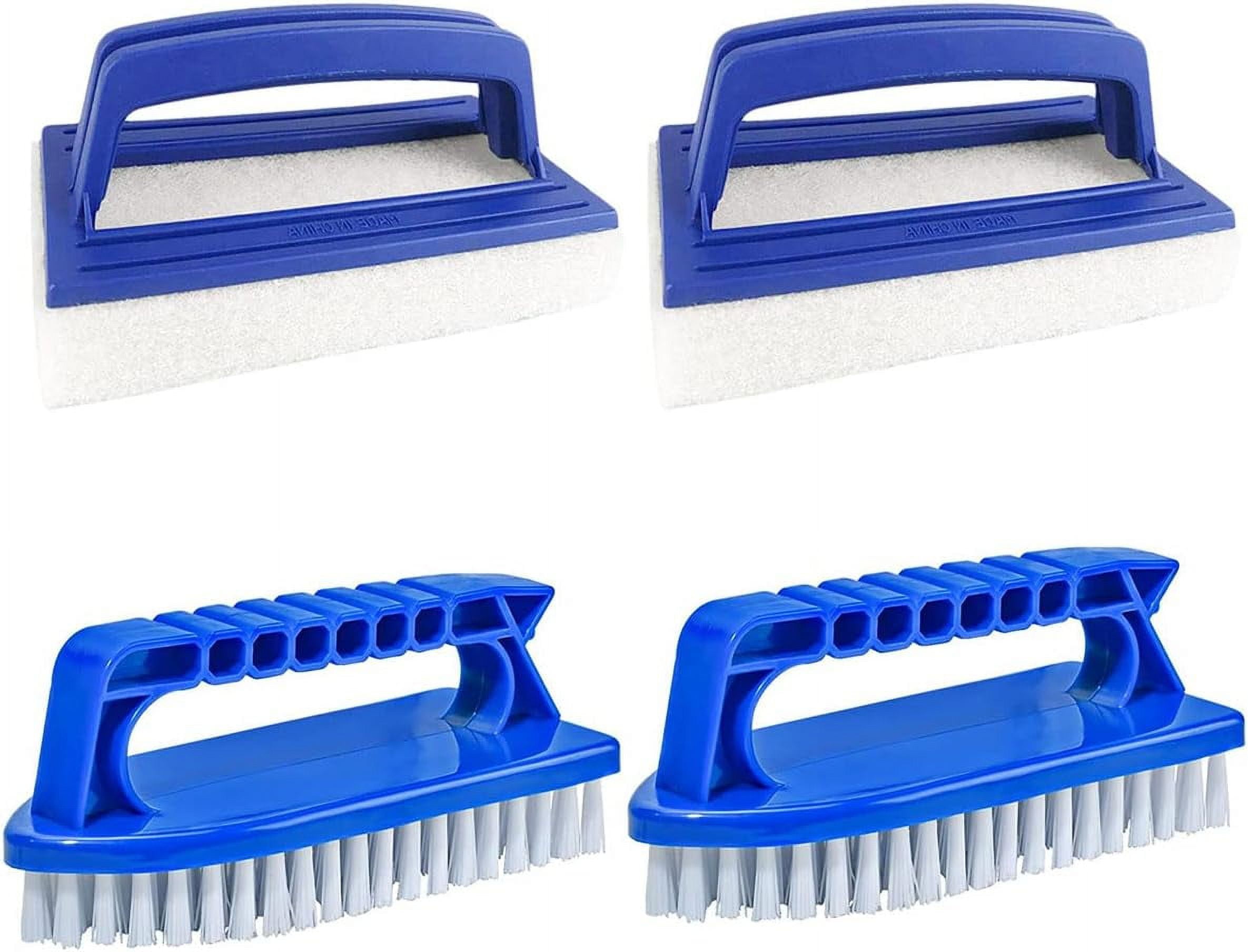 Swimming Pool Sponge Brushes, 4 Pieces Water Line Cleaning Brush ...