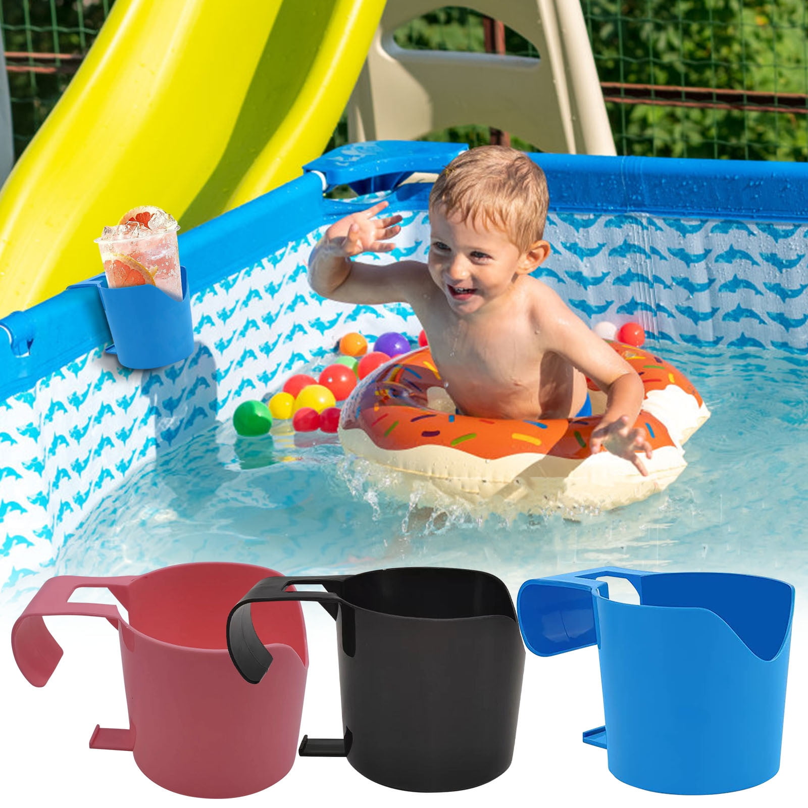 Swimming Pool Storage Rack Cup Holder | Plastic Beverage Holder for ...
