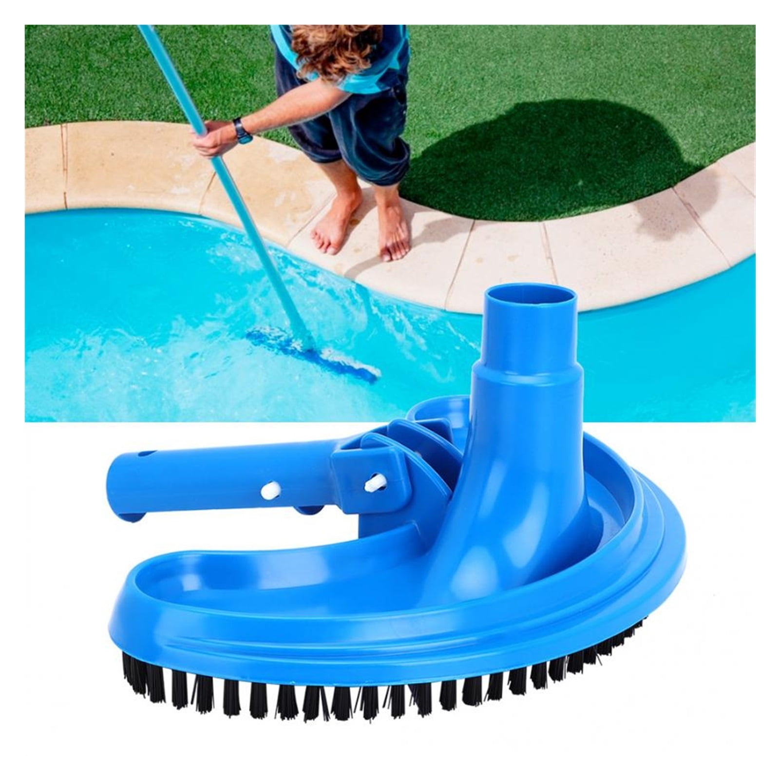 Swimming Pool Suction Vacuum Head Brush Cleaner Half Moon Flexible ...