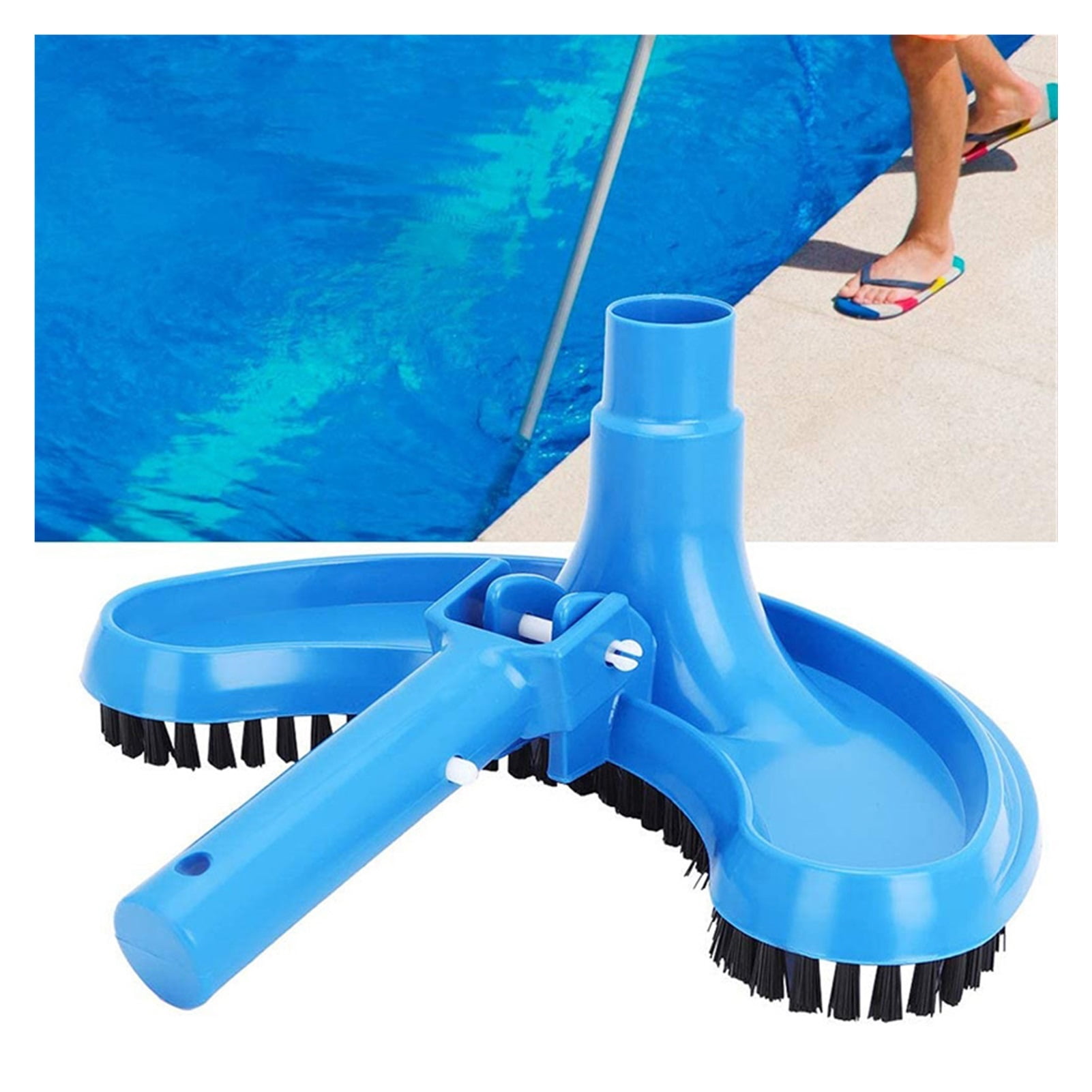 Swimming Pool Suction Vacuum Head Brush Cleaner Half Moon Flexible ...