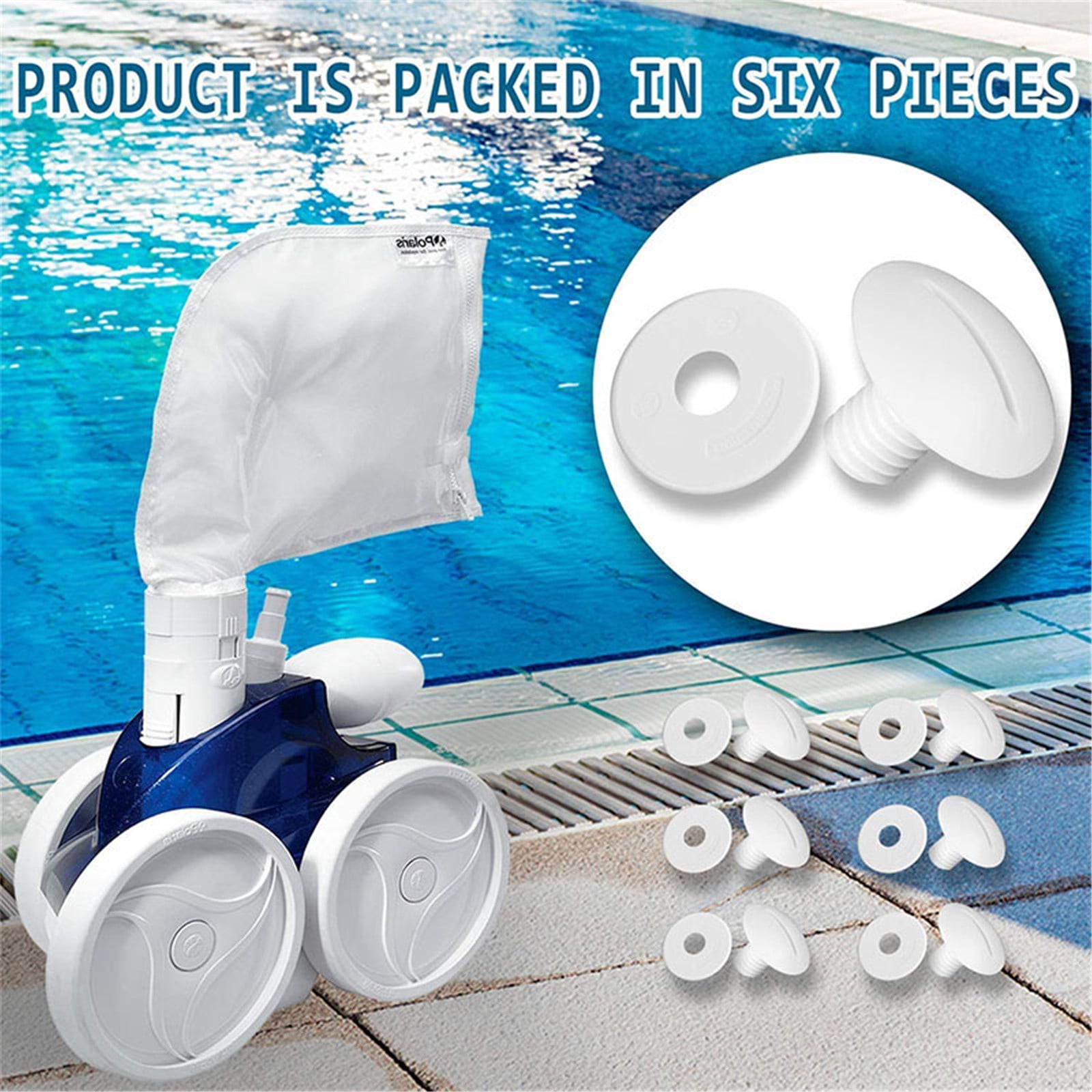 Swimming Pool Supplies, Swimming Pool Cleaner Plastic Wheel Hub Screw ...