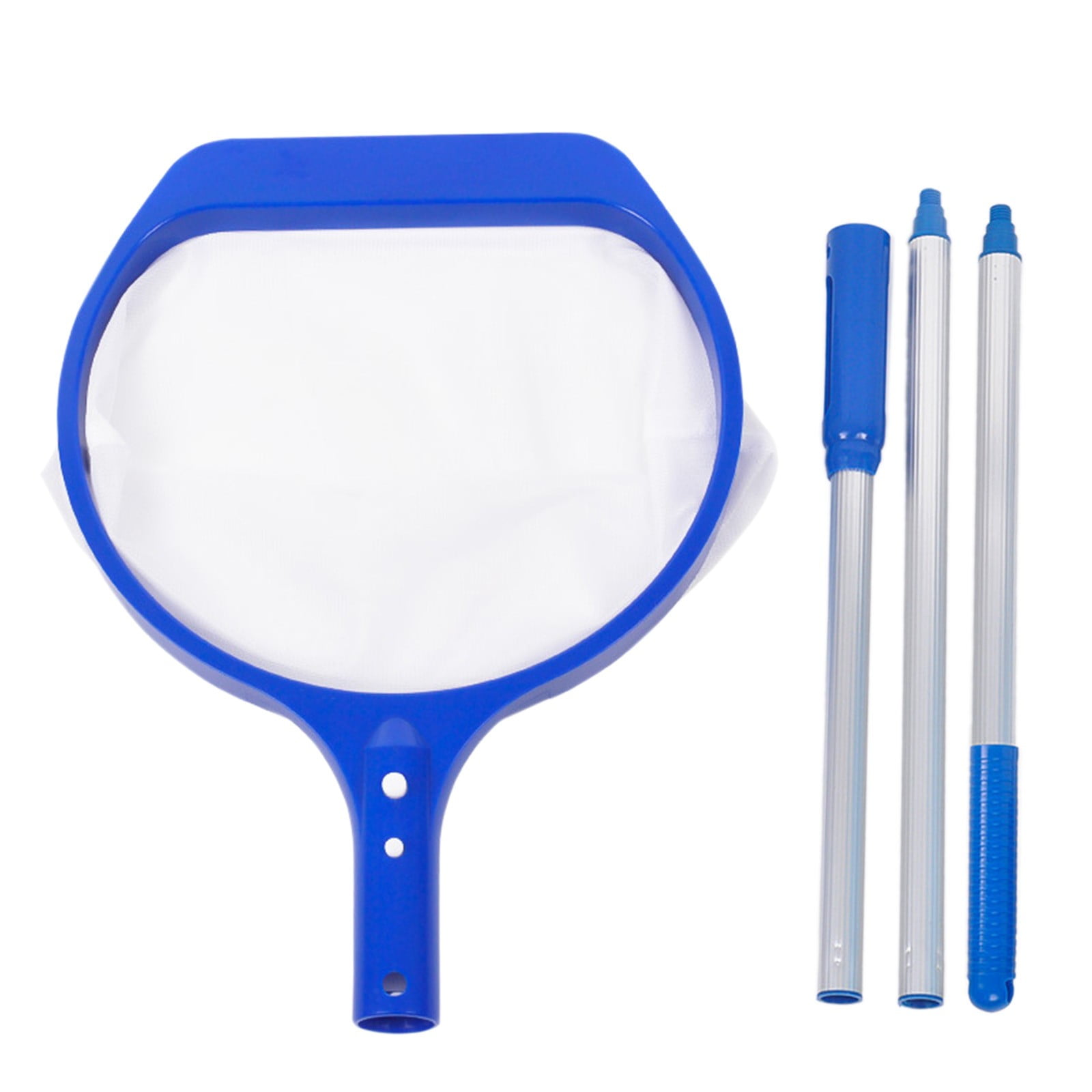 Swimming Pool Telescopic Leaf Net Skimmer Rake with 3 Section ...