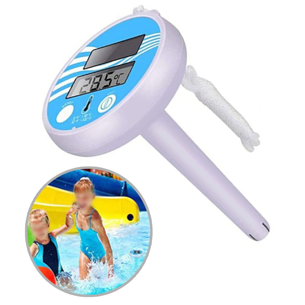 Swimming Pool Thermometer Floating Solar Panel Electronic Digital Large ...