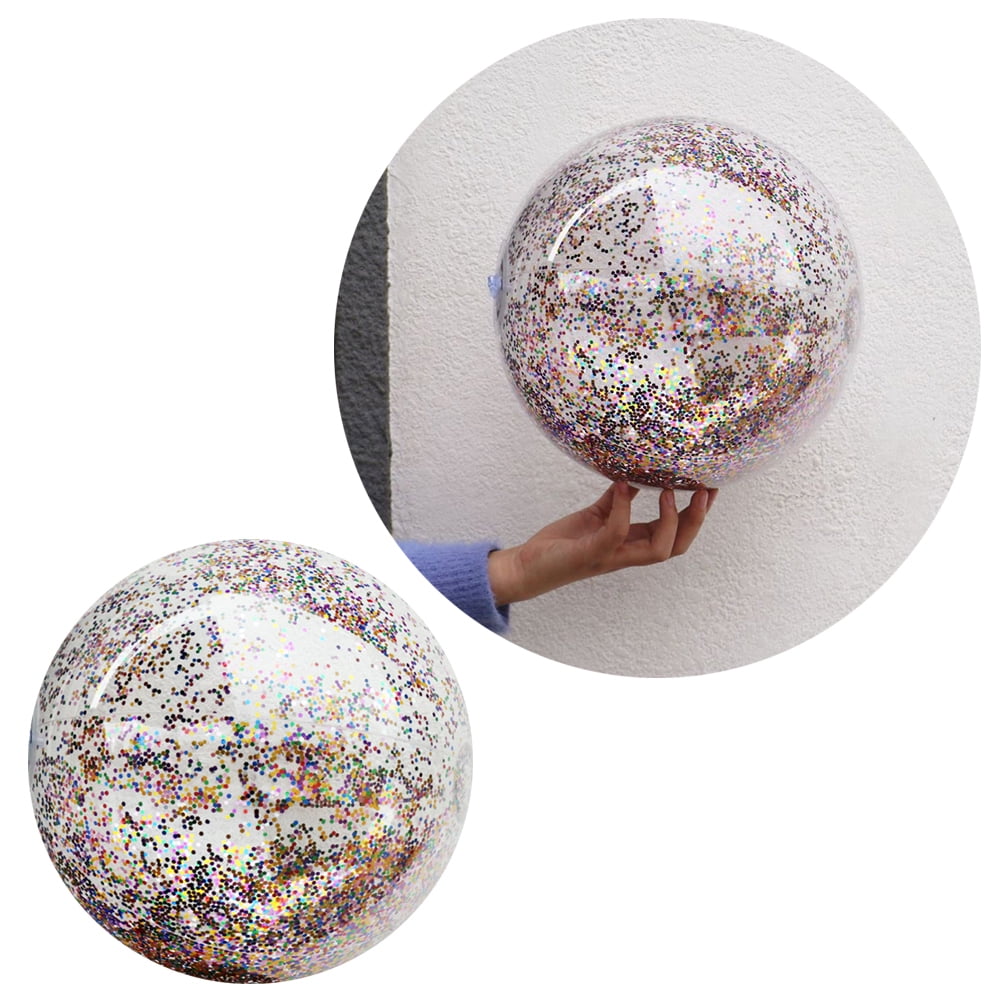 Swimming Pool Toys Glitter Sequin Beach Balls Water Play Inflatable ...