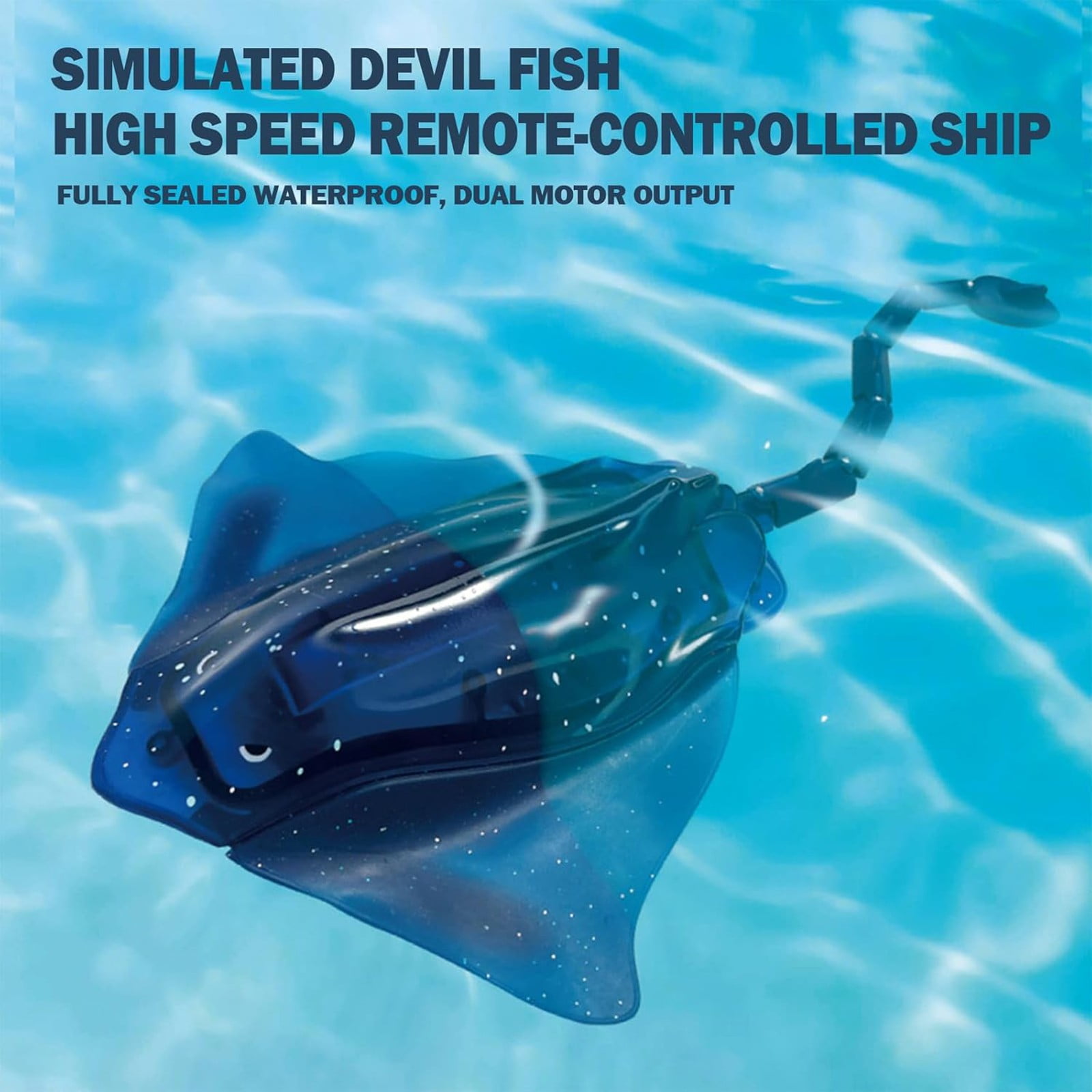 Swimming Pool Toys Remote Control Fish Submerge In Water High ...