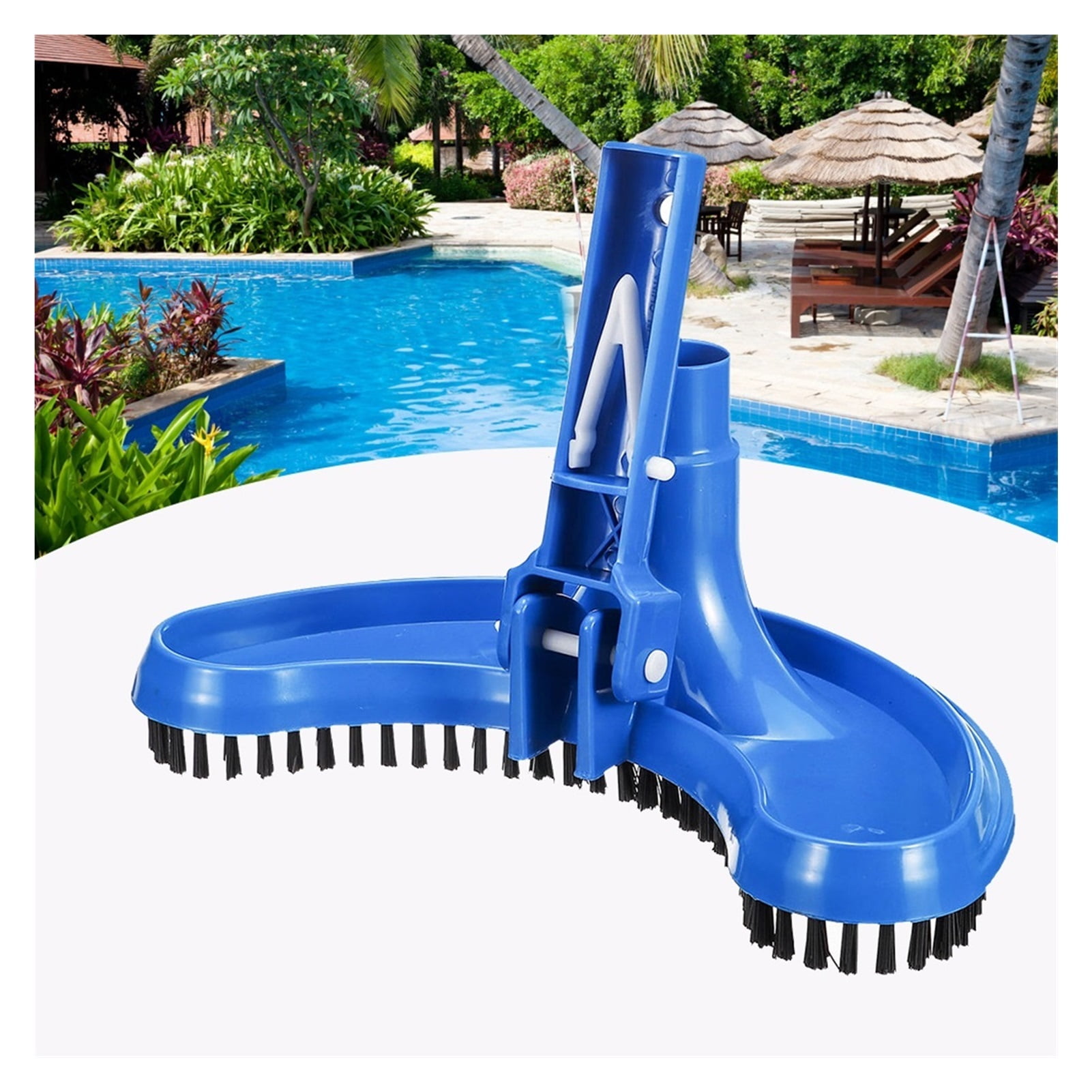 Swimming Pool Vacuum Cleaner Half Moon Flexible Curved Suction Head ...