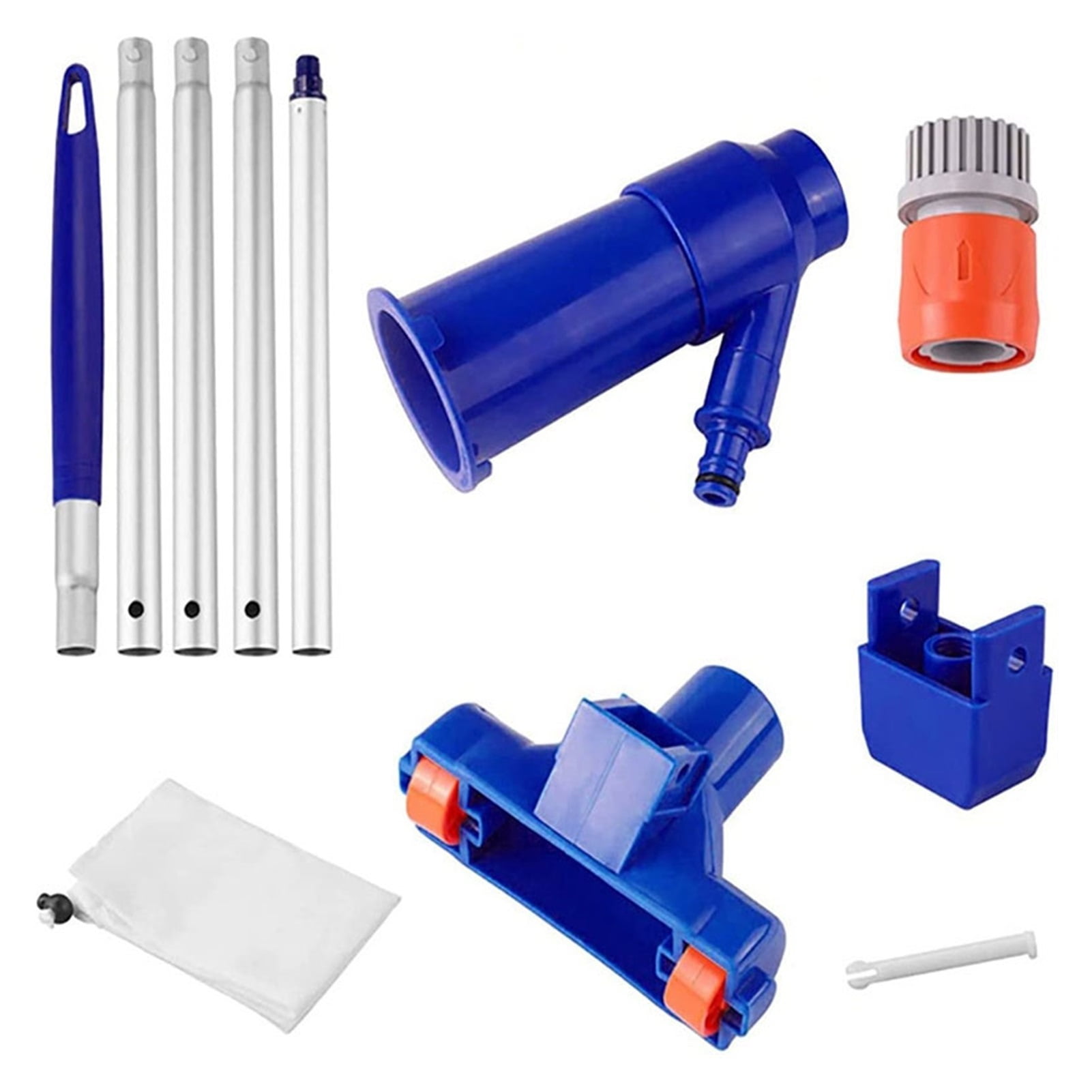 Swimming Pool Vacuum Cleaner Portable Cleaning Tool Kit Pond Fountain ...