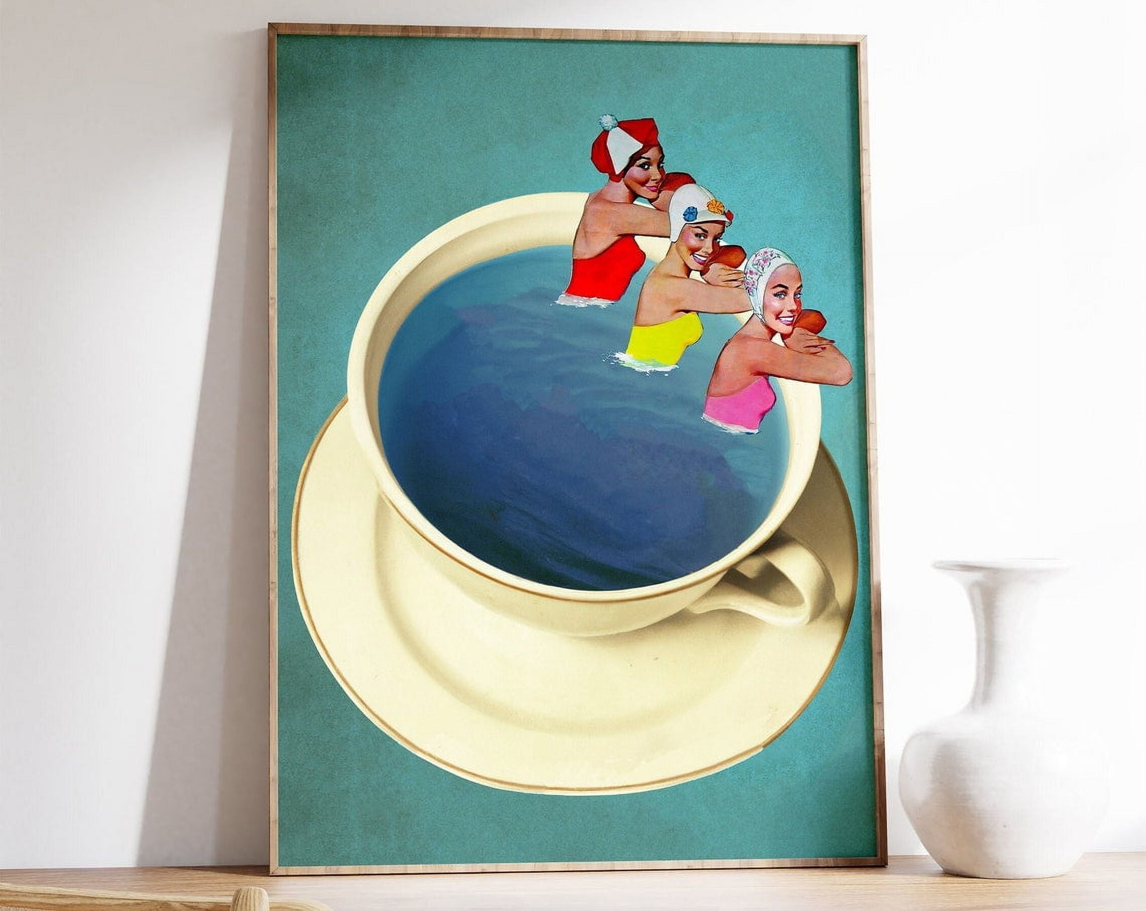 Swimming Pool Wall Art, Futurist Cyberpunk Art, Sci-Fi Art, Retro Art ...