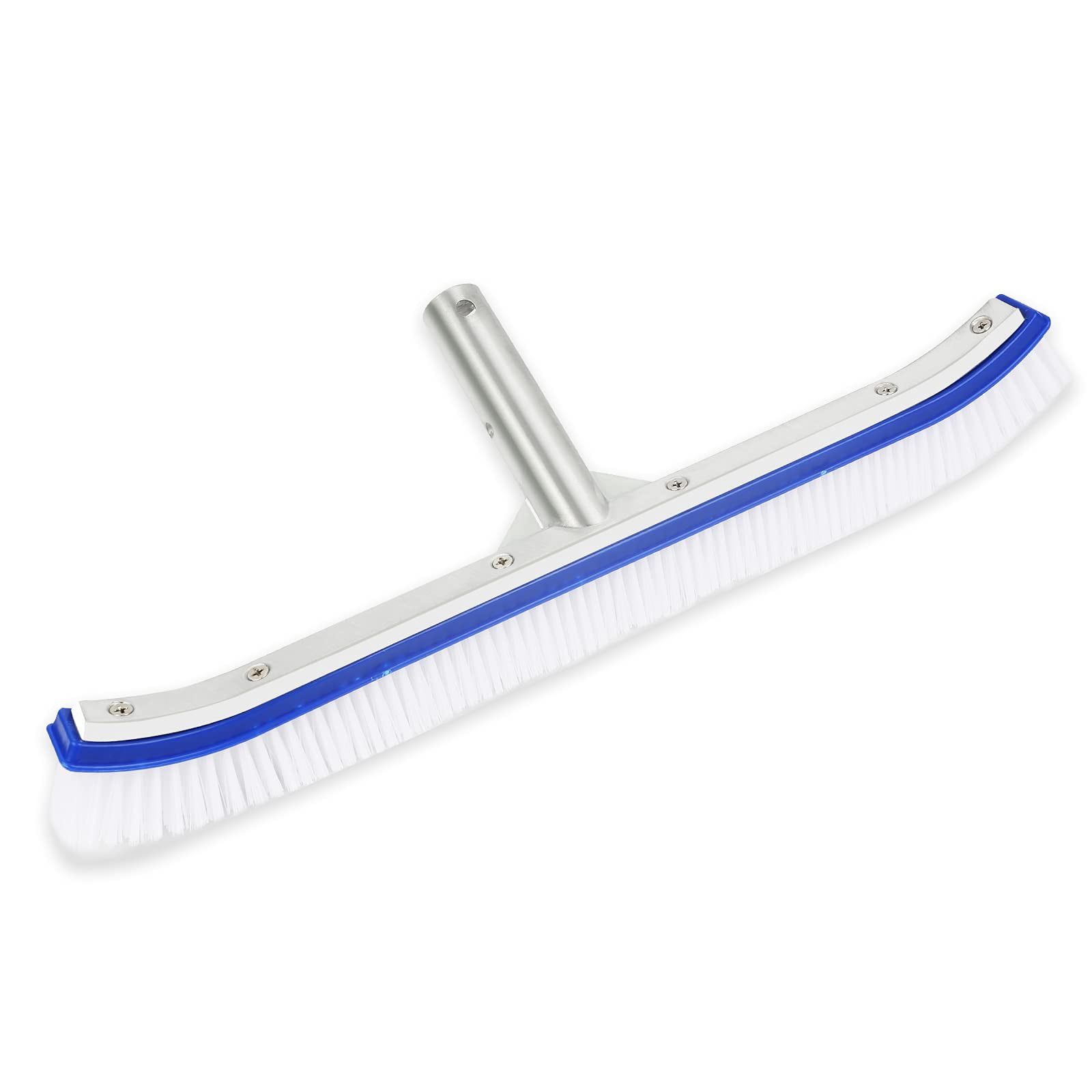 Swimming Pool Wall & Tile Brush ,18" Heavy Duty Vinyl Polished Aluminum ...