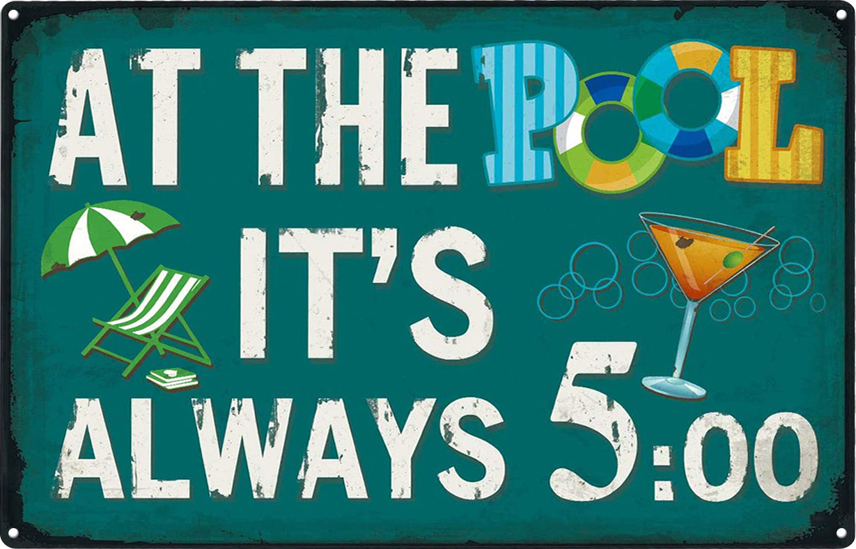 Swimming Pool Warning Signs, Swimming Slogans, Billboard Signs, Metal ...