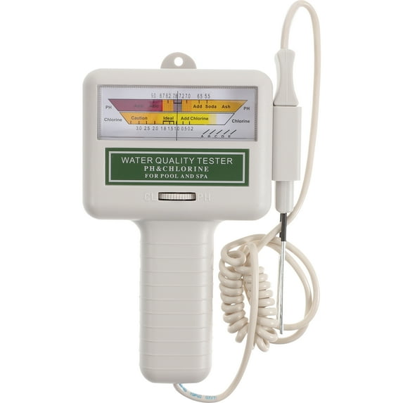 Swimming Pool Water Quality Tester - PH/CL2 Tester (Grey) - Walmart.com