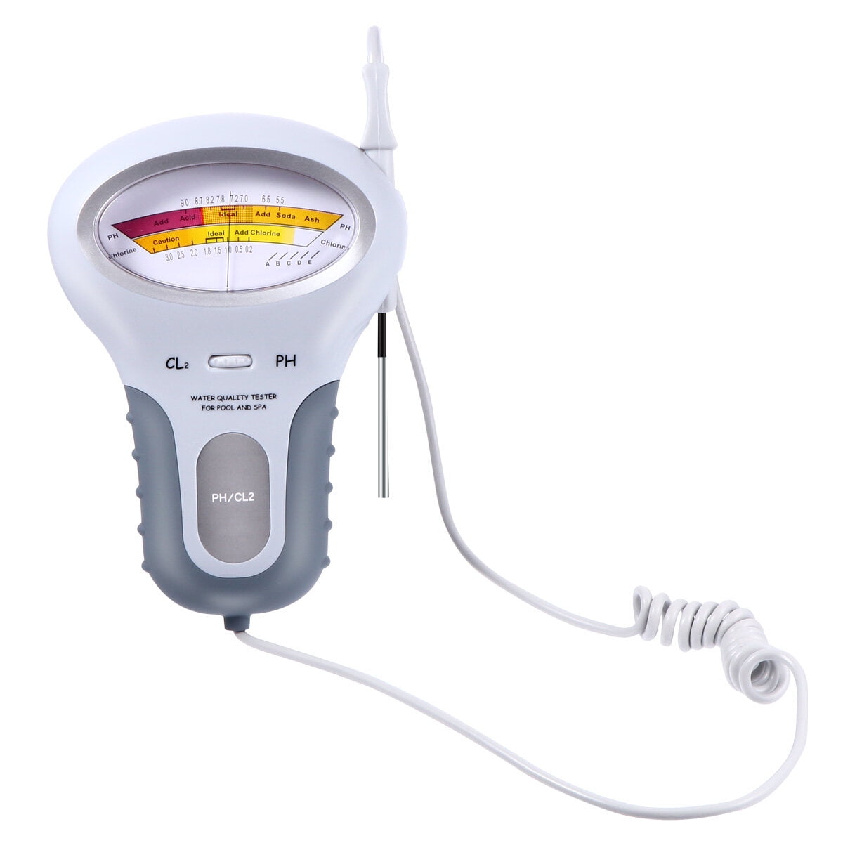 Swimming Pool Water Quality Tester Portable PH Meter CL2 Chlorine ...
