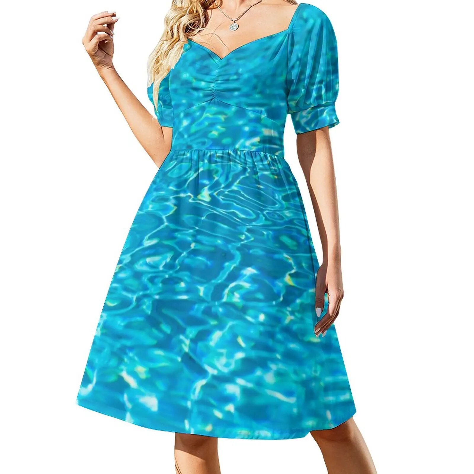 Swimming Pool Water Ripples Dress dresses for women 2024 summer dress ...
