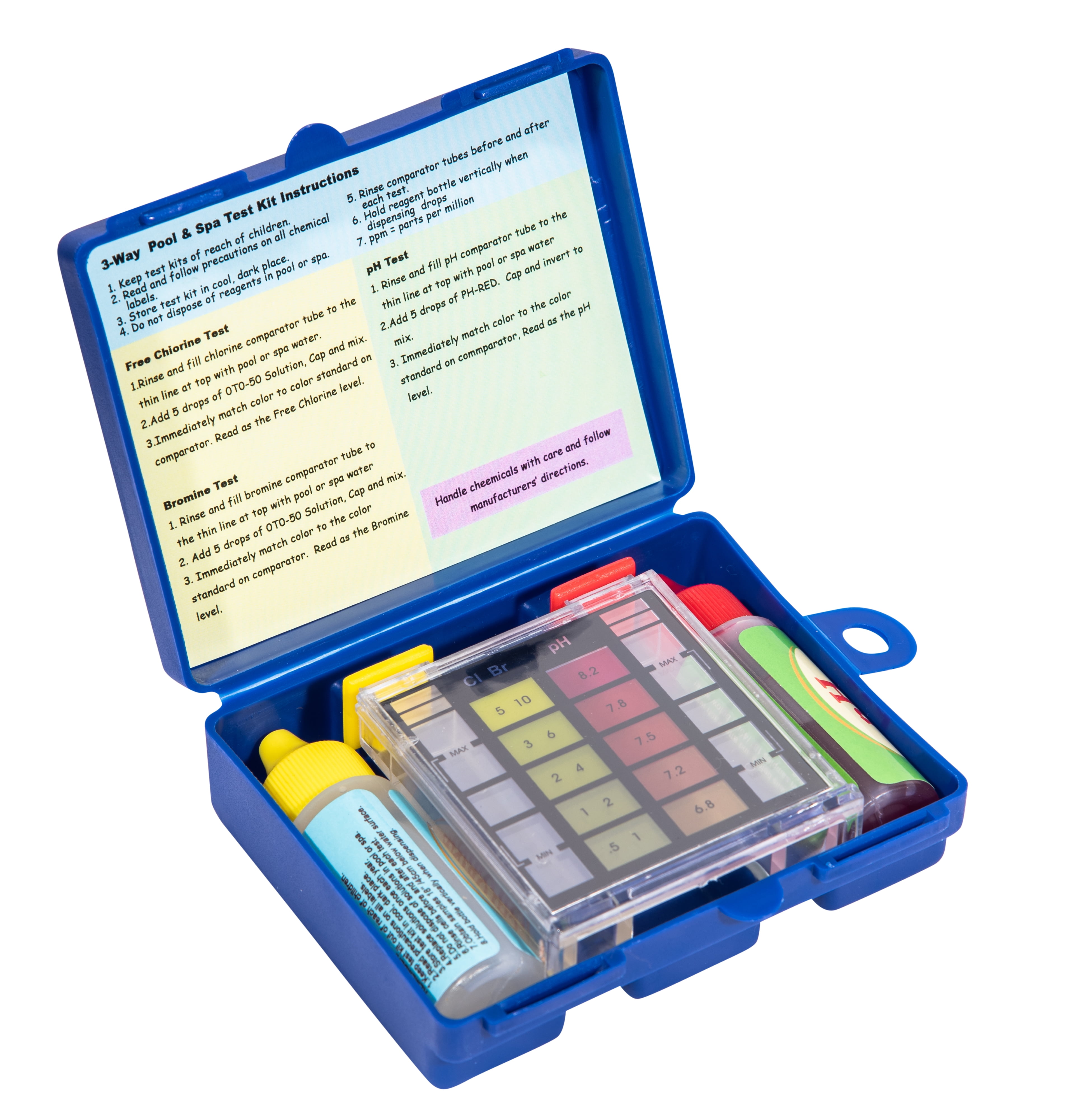 Swimming Pool Water Test Kit for Chlorine, Bromine and PH - Walmart.com