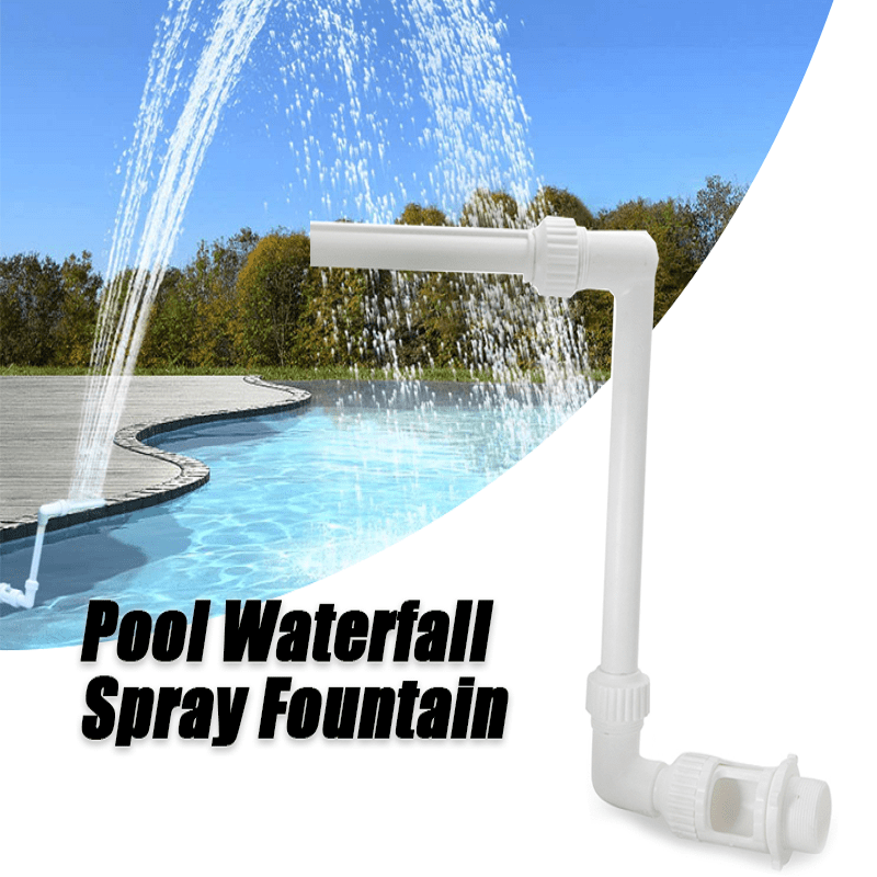 Swimming Pool Waterfall Fountain Set With Water Cast Swimming Pools Spa ...