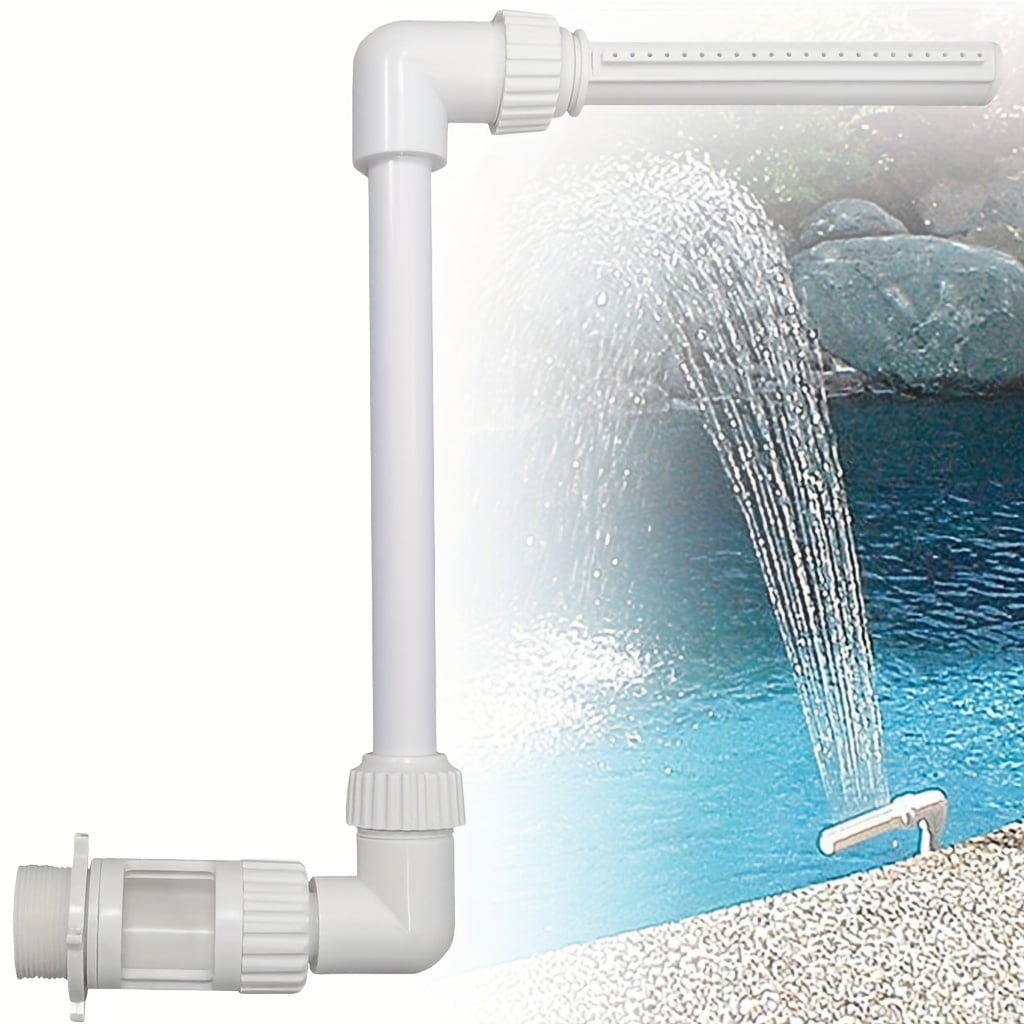 Swimming Pool Waterfall Spray Fountain - Adjustable Sprinkle Distance ...