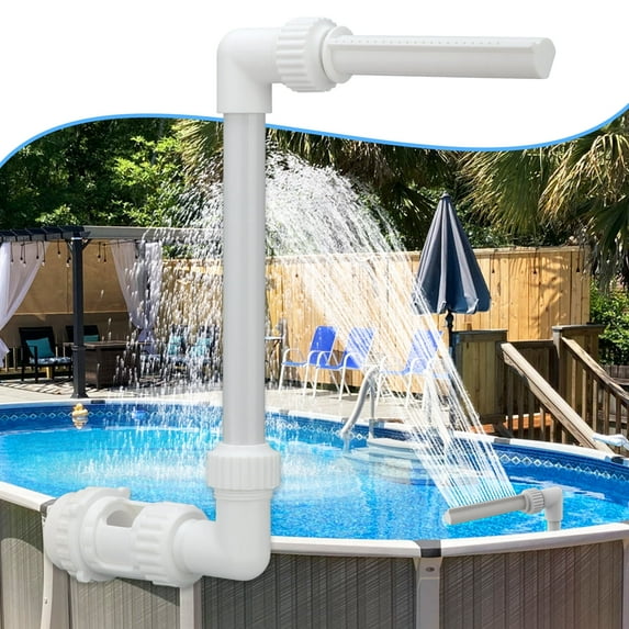 AMHOOEN In-Ground & Above Pool Waterfall Sprinkler, Pond Fountain, Spa ...