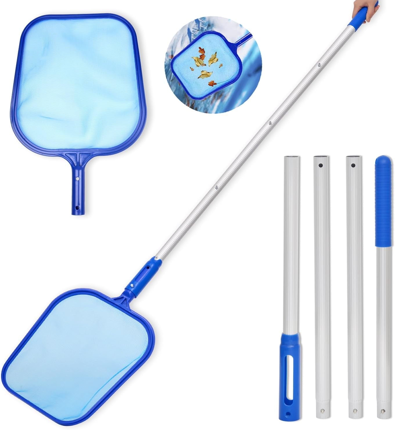 Pool Nets for Cleaning Swimming Pool Leaf Net - 186cm Swimming Pool ...