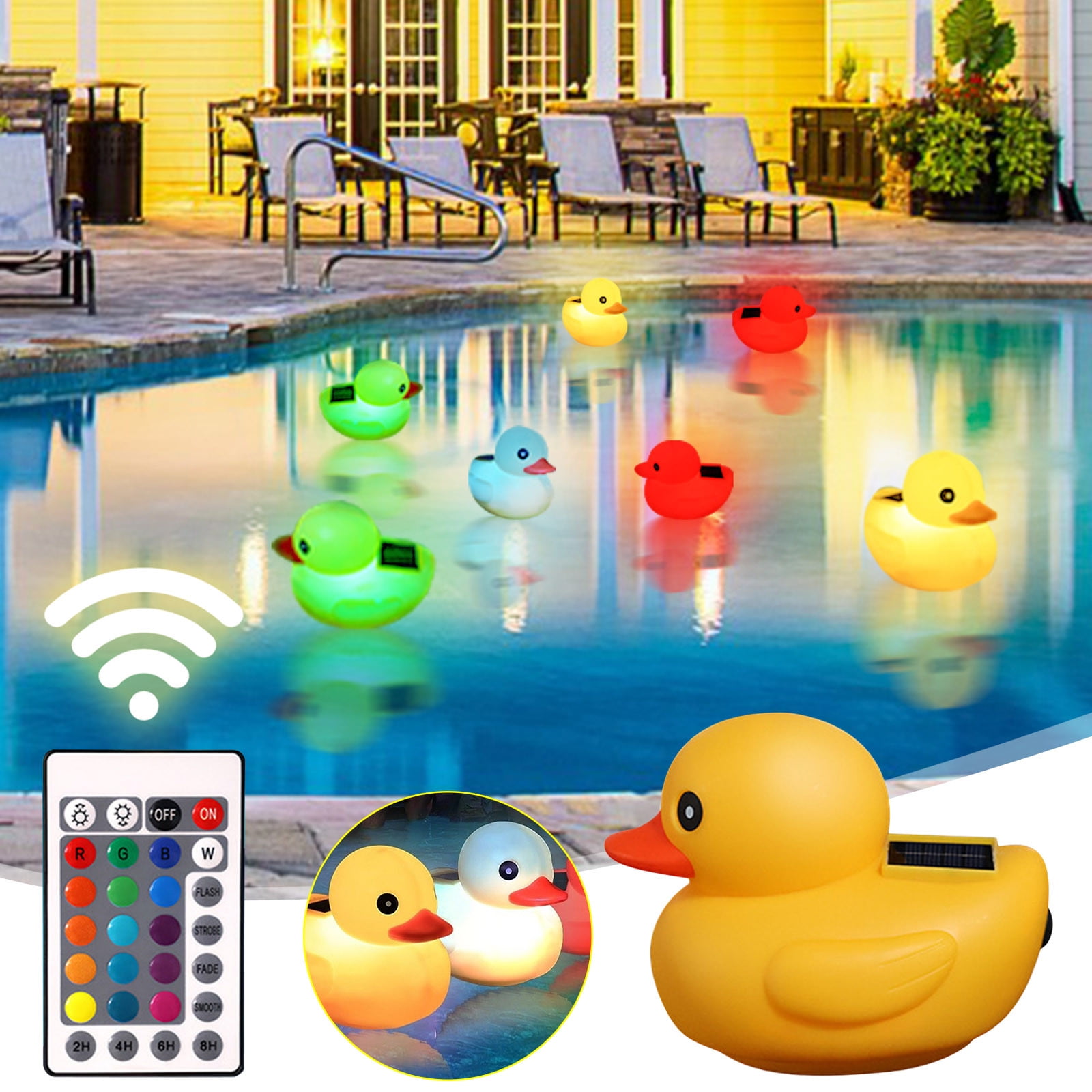 Swimming Pools for Kids, Floating Solar Ducks for Pool Floating Solar ...