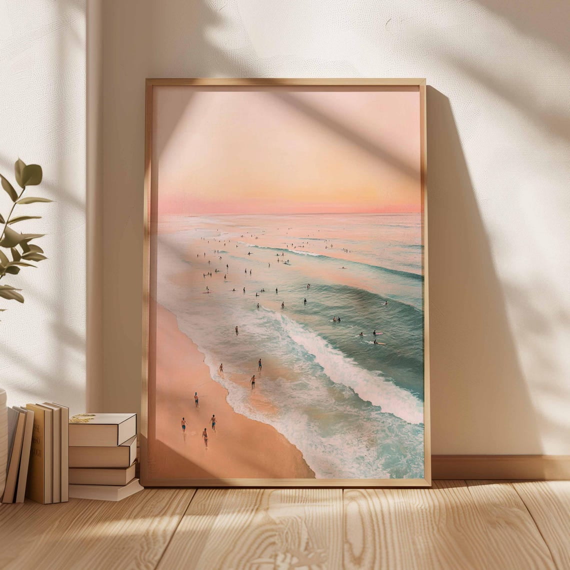 Swimming Poster, Retro Swimming Print, Beachy Wall Art, Blue Wall Art ...