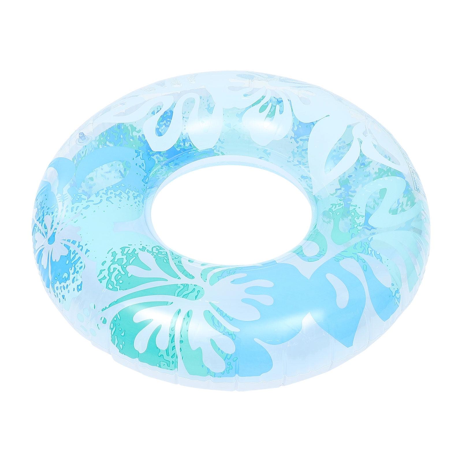 YuYiSan Adult Swim Ring Hibiscus Pattern Swim Ring Large Size Swimming ...