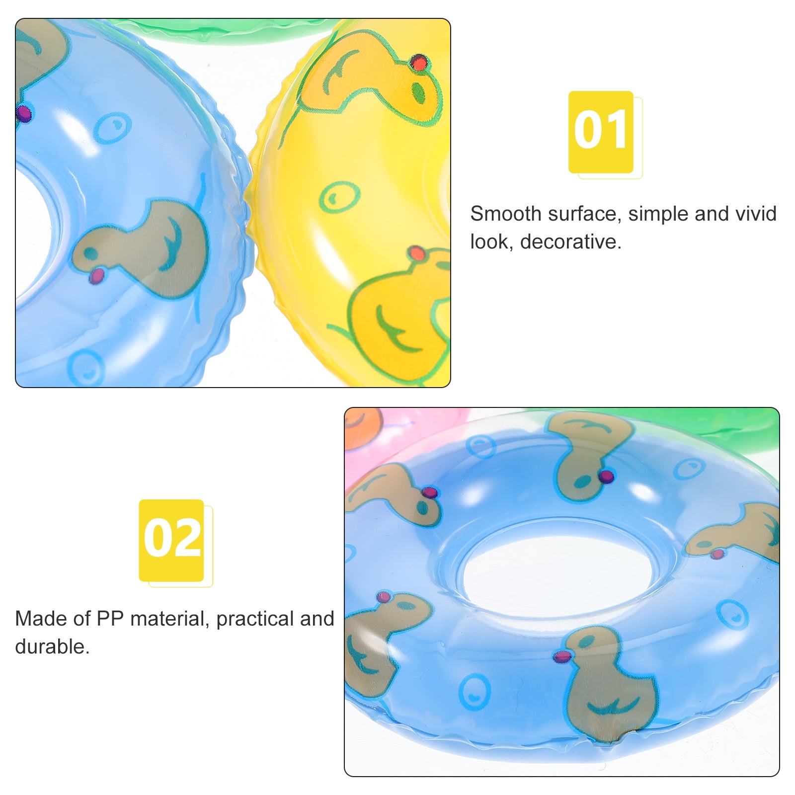 Swimming Ring Photo Props,30 Pcs Mini Swim Rings Props Mini House ...