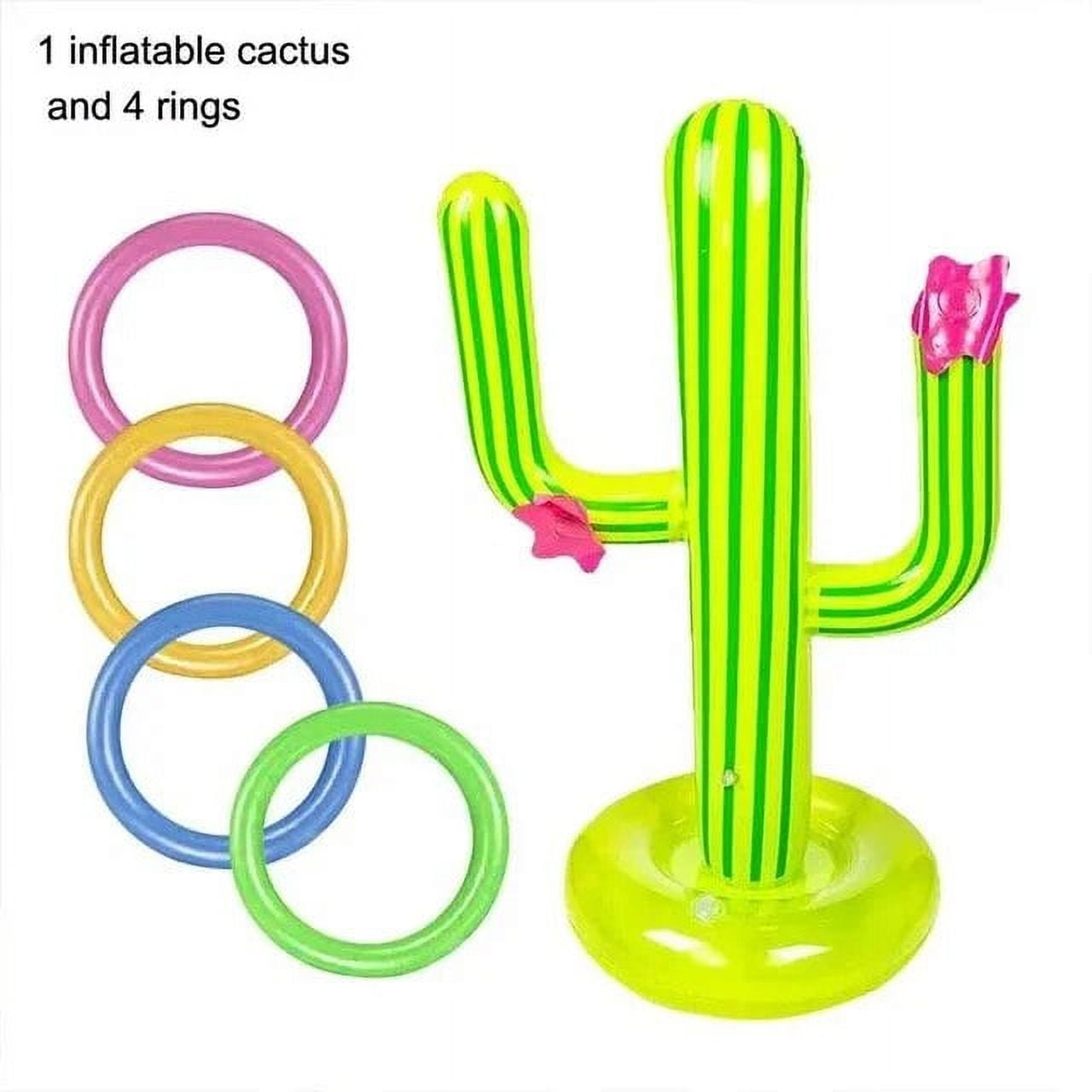 Swimming Ring Pool Summer PVC Cactus Inflatable Toys Beach Toss Party ...