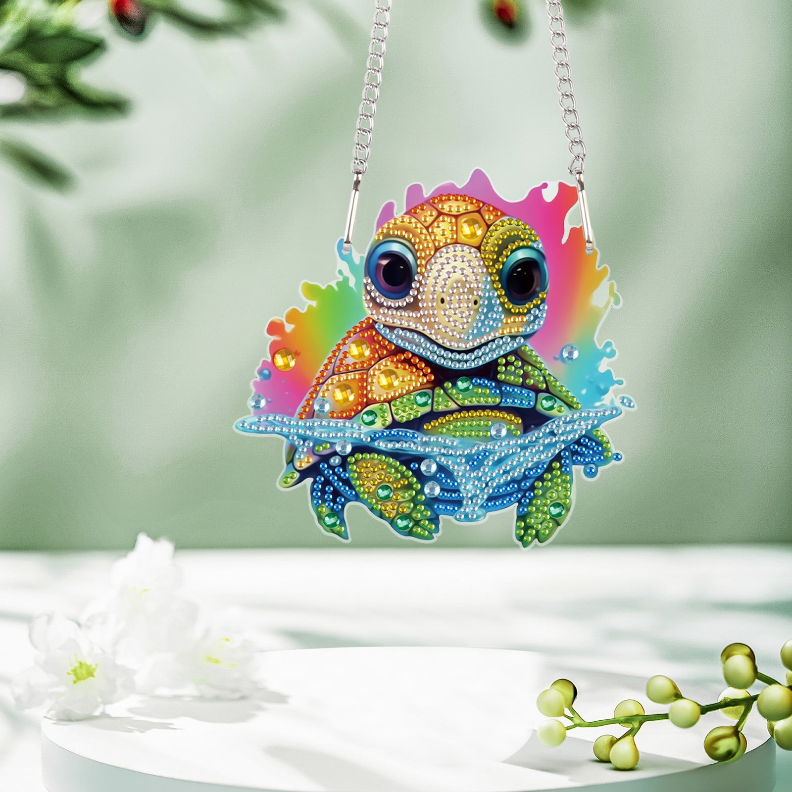 Swimming Sea Turtle Diamond Art Painting Kit Pendant - Walmart.com