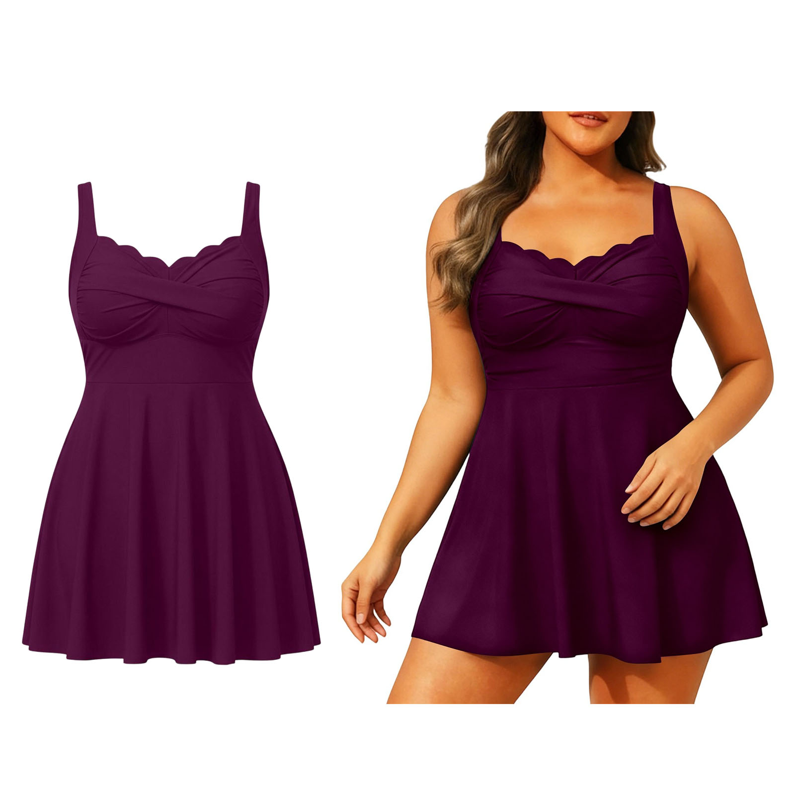 Swimming Suits for Women Plus Size Red Bathing Suit Womens 1 Piece ...