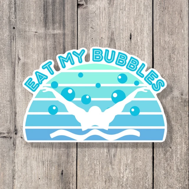 Swimming Swim Team Vinyl Sticker Laptop Sticker Water Bottle Sticker ...