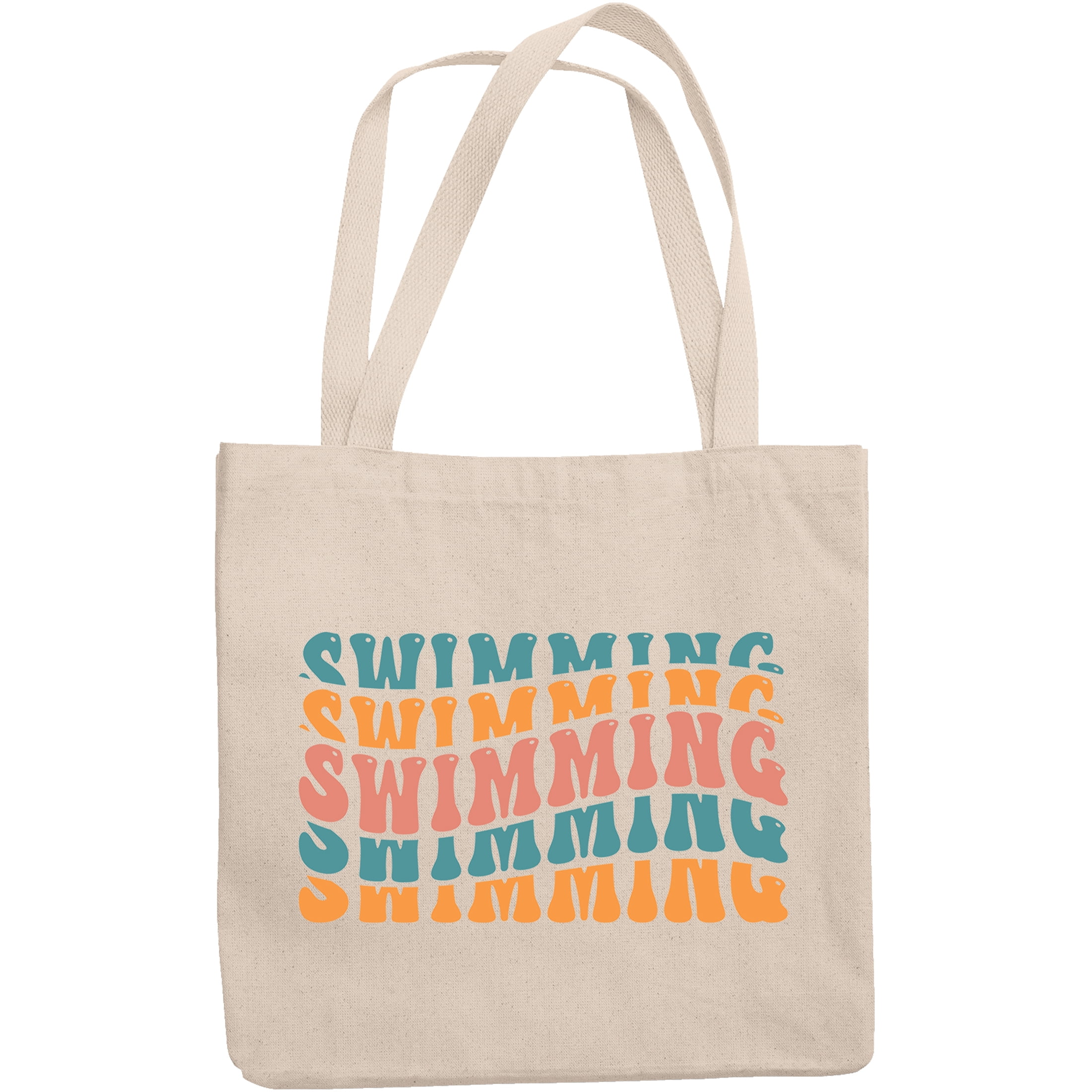 Swimming, Swim or Swimmer Themed, Groovy Retro Wavy Text Merch Gift ...