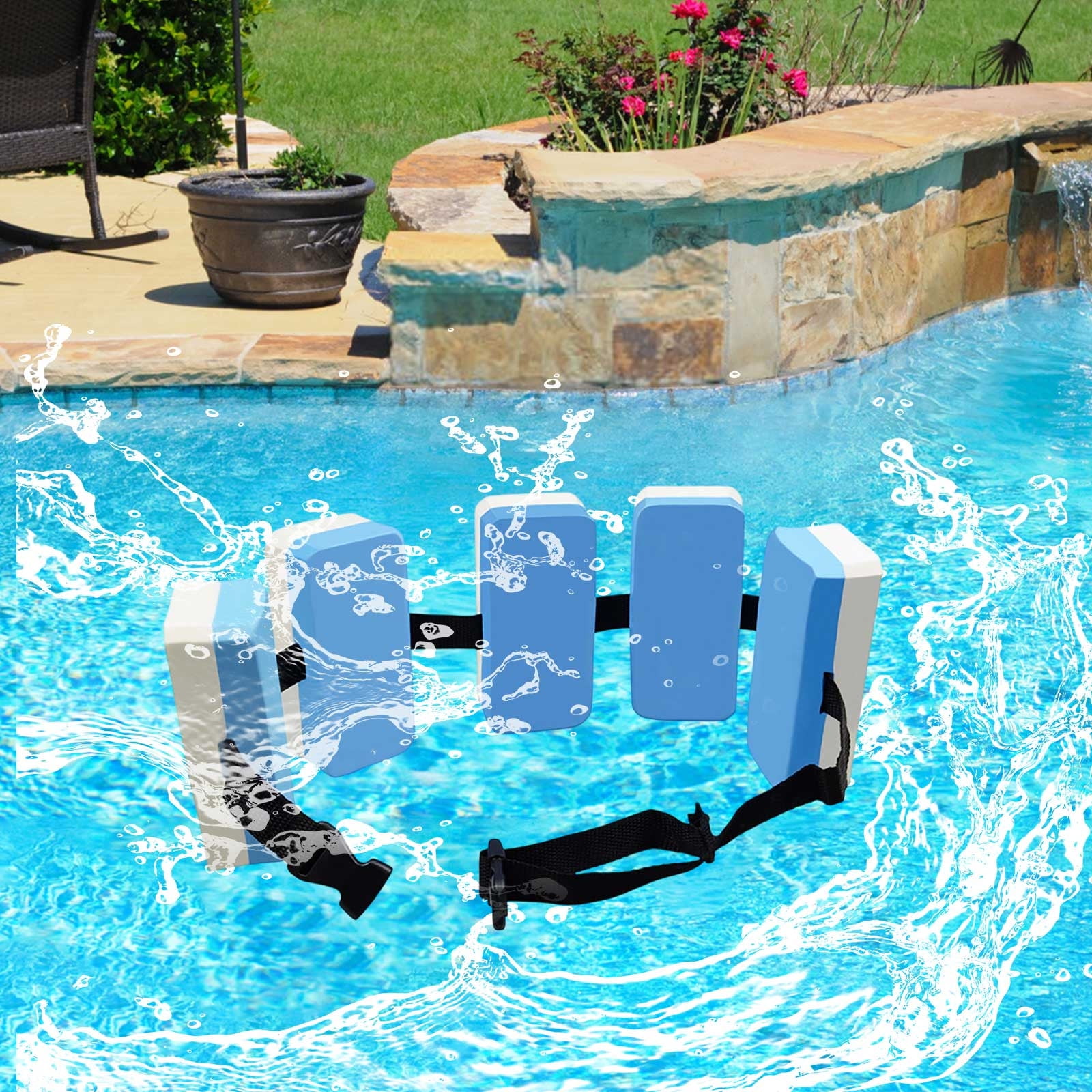Swimming Training Back Floatation Belt Adjustable Buoyancy Aid for ...