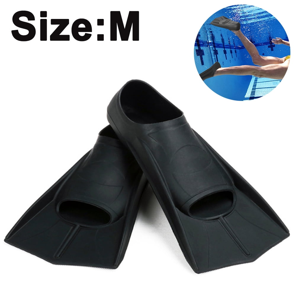 Swimming Training Fins Swim Flippers Travel Size for Snorkeling Diving ...