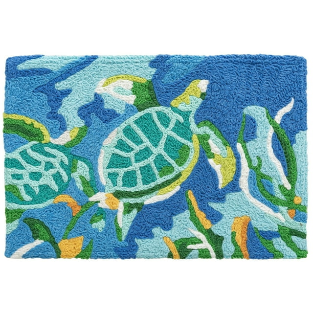 Swimming Turtles Jellybean Accent Washable Rug 20" x 30" JB-LL008 ...