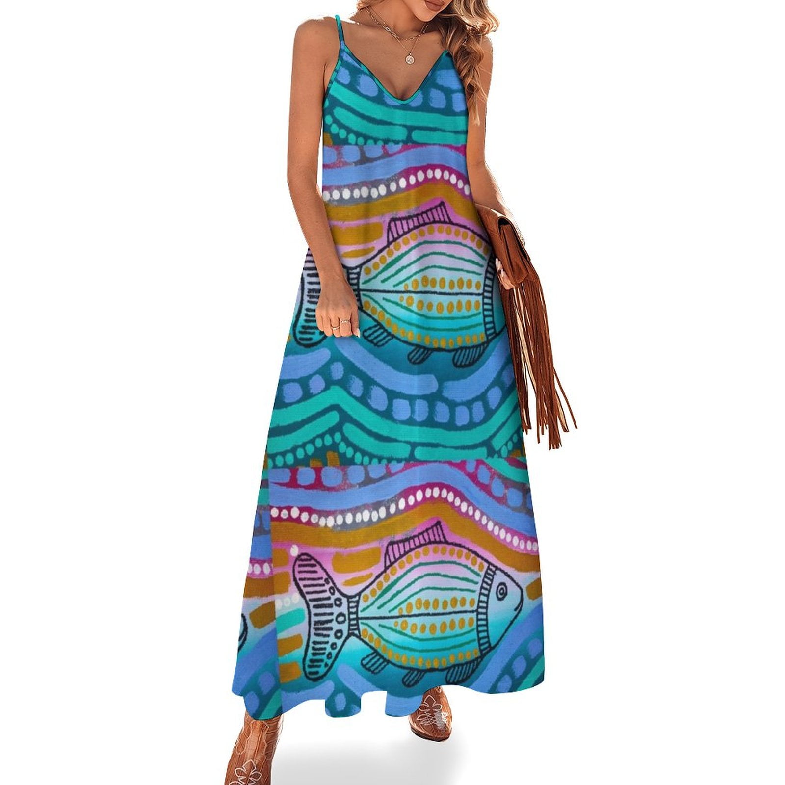 Swimming against the current Sleeveless Dress evening dresses ladies ...