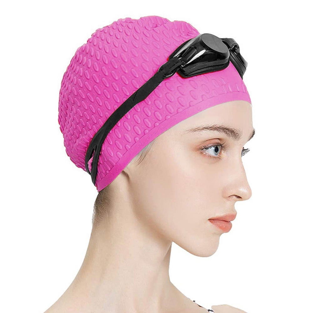 Swimming cap Silicone elastic water drop cap for men and women ...