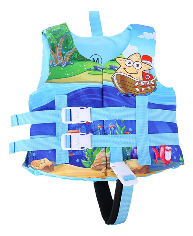 Swimming drift life jacket with locking buckle, cartoon flower print ...