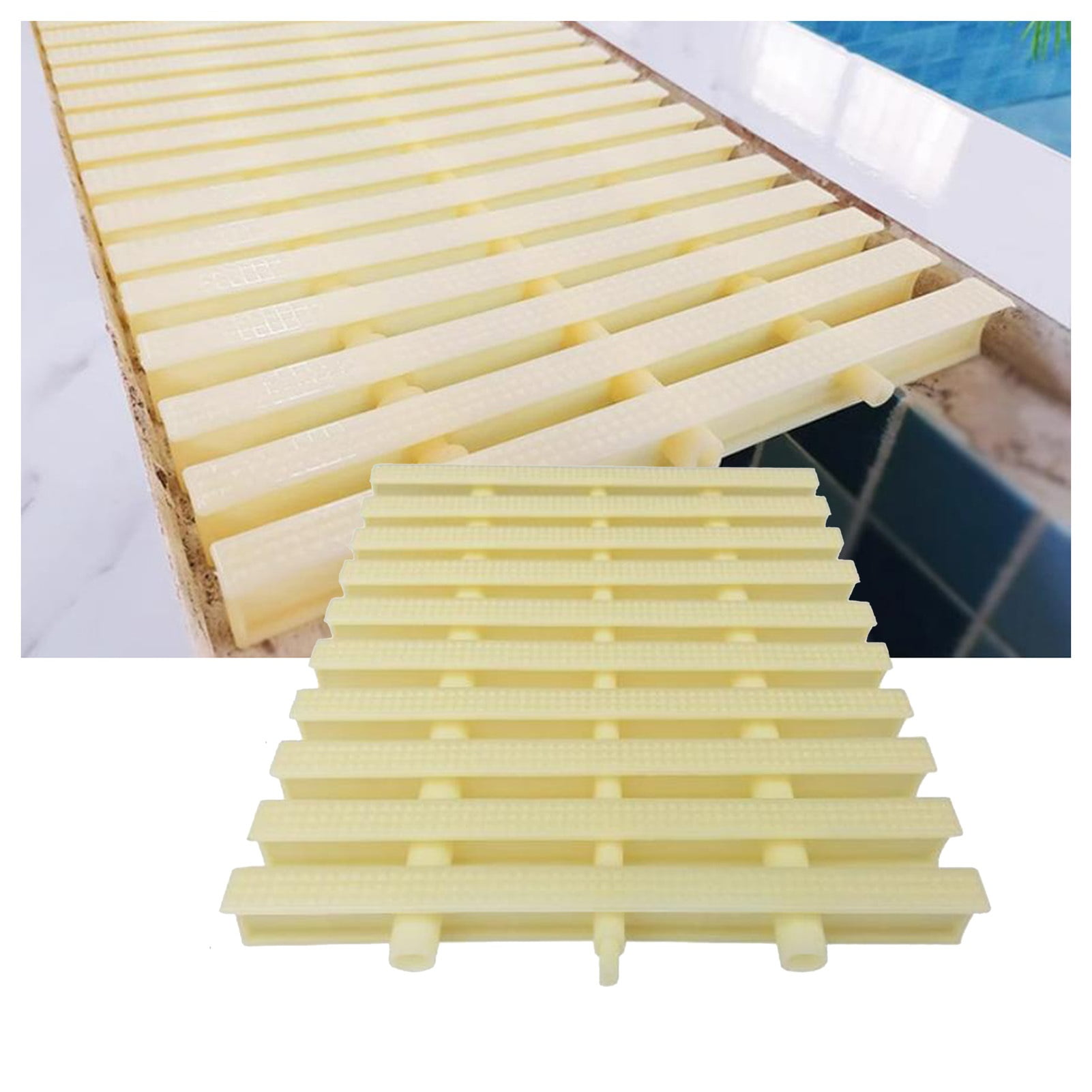 Swimming pool drain overflow grate gutter, non-slip drainage mat, ABS ...