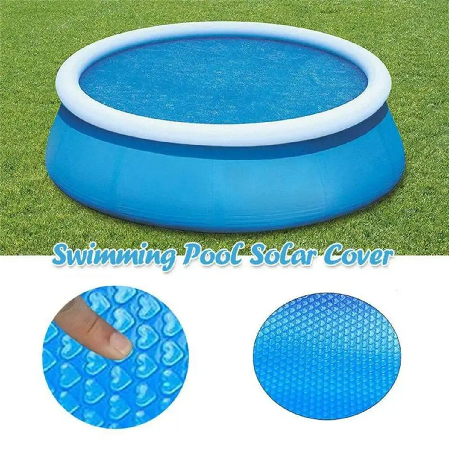 Swimming pool insulation film, circular protective cover, floating sun ...